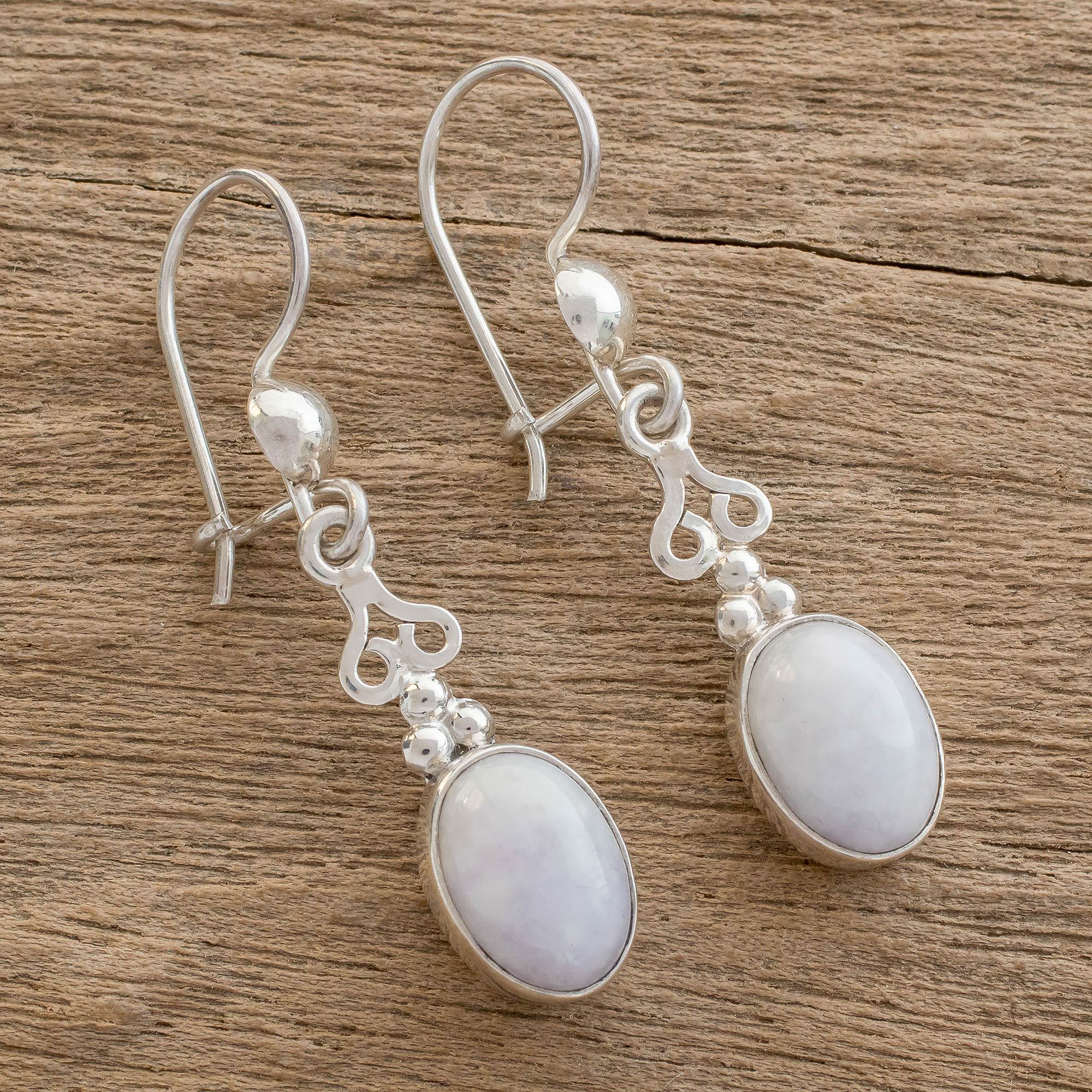 UNICEF Market | Lilac jade dangle earrings - Love Poem