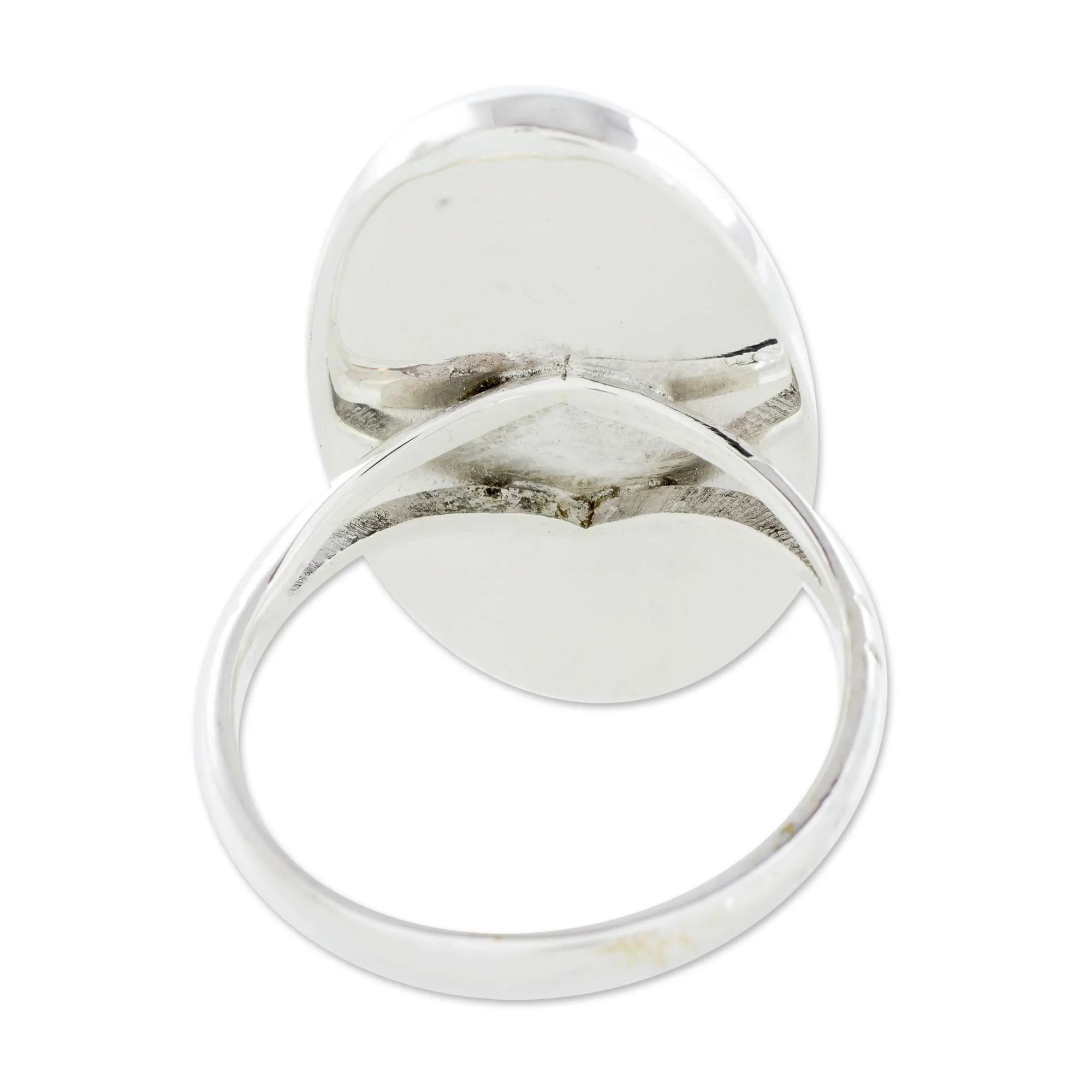 UNICEF Market | Handcrafted Minimalist Light Green Jade and Silver Ring ...