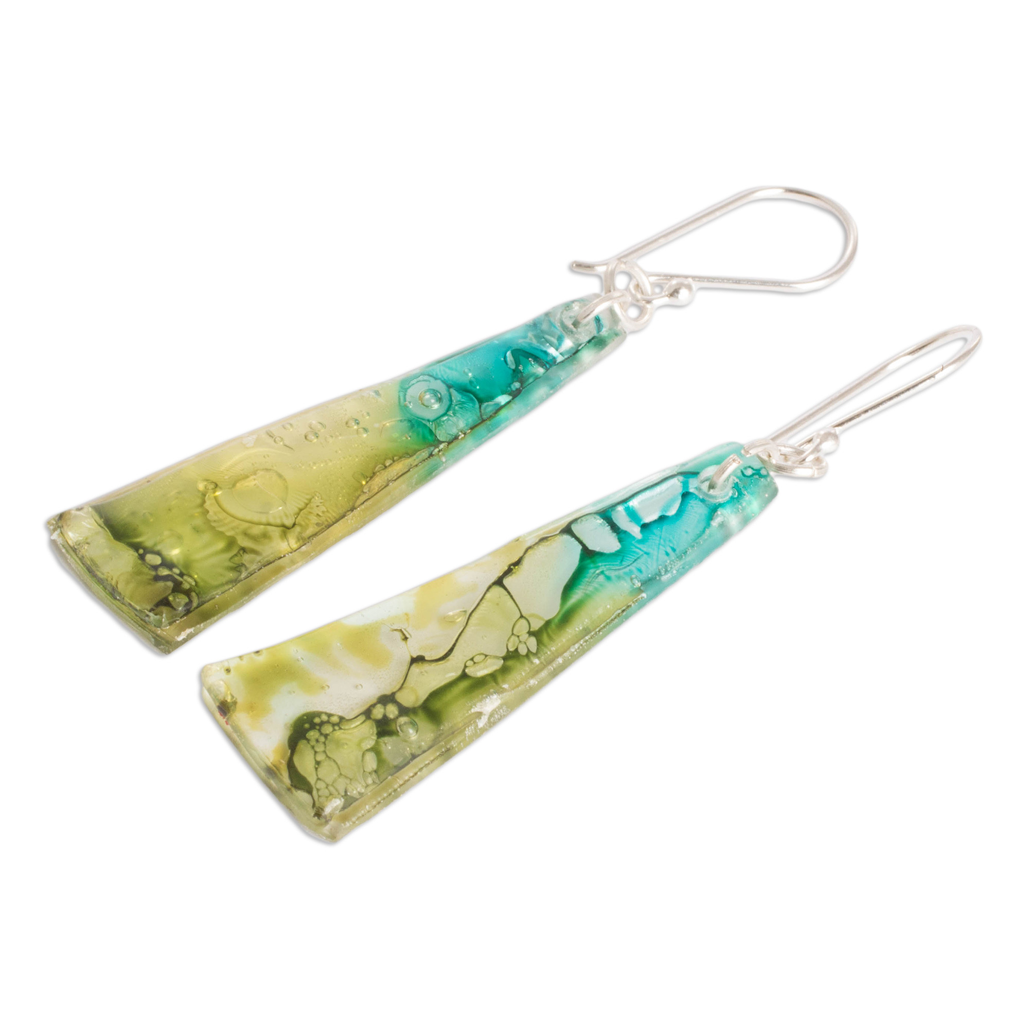 UNICEF Market | Recycled CD Earrings on 925 Silver Hooks Handcrafted ...