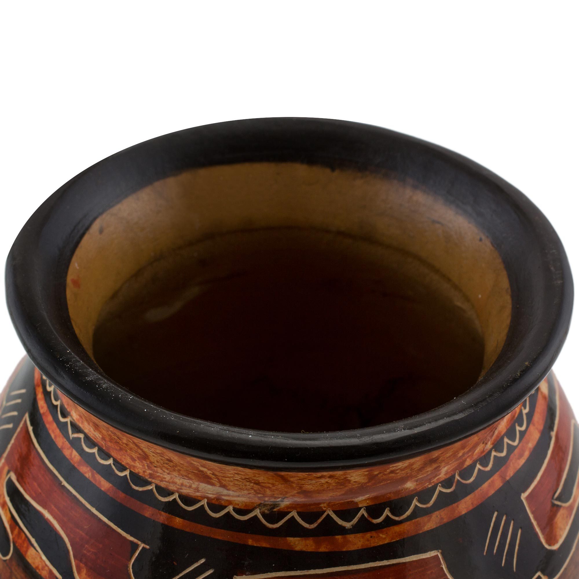 Earth-Toned Handmade Chorotega Pottery Decorative Vessel - Nicoya's ...