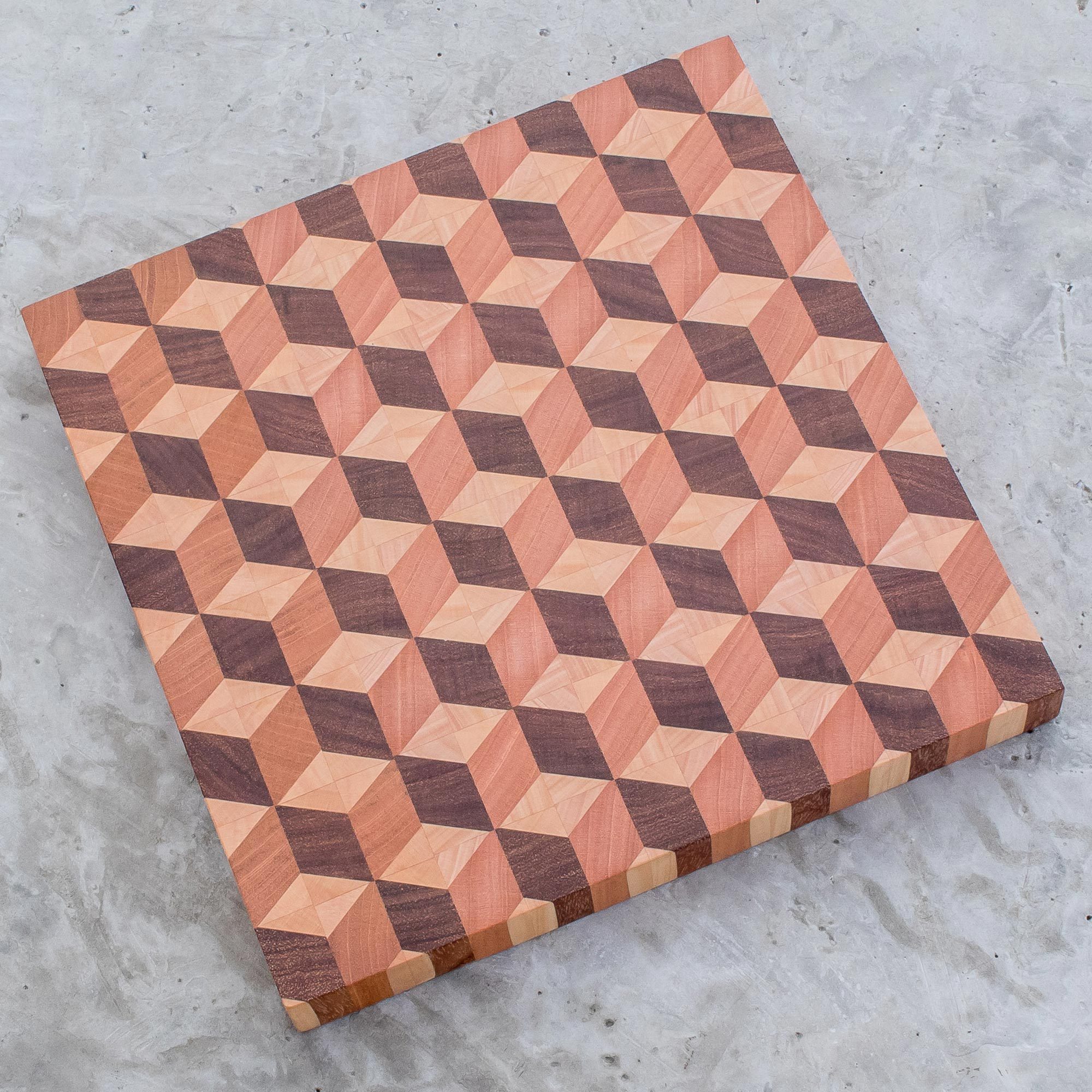 UNICEF Market | Handcrafted Geometric Wood Cutting Board from Guatemala ...