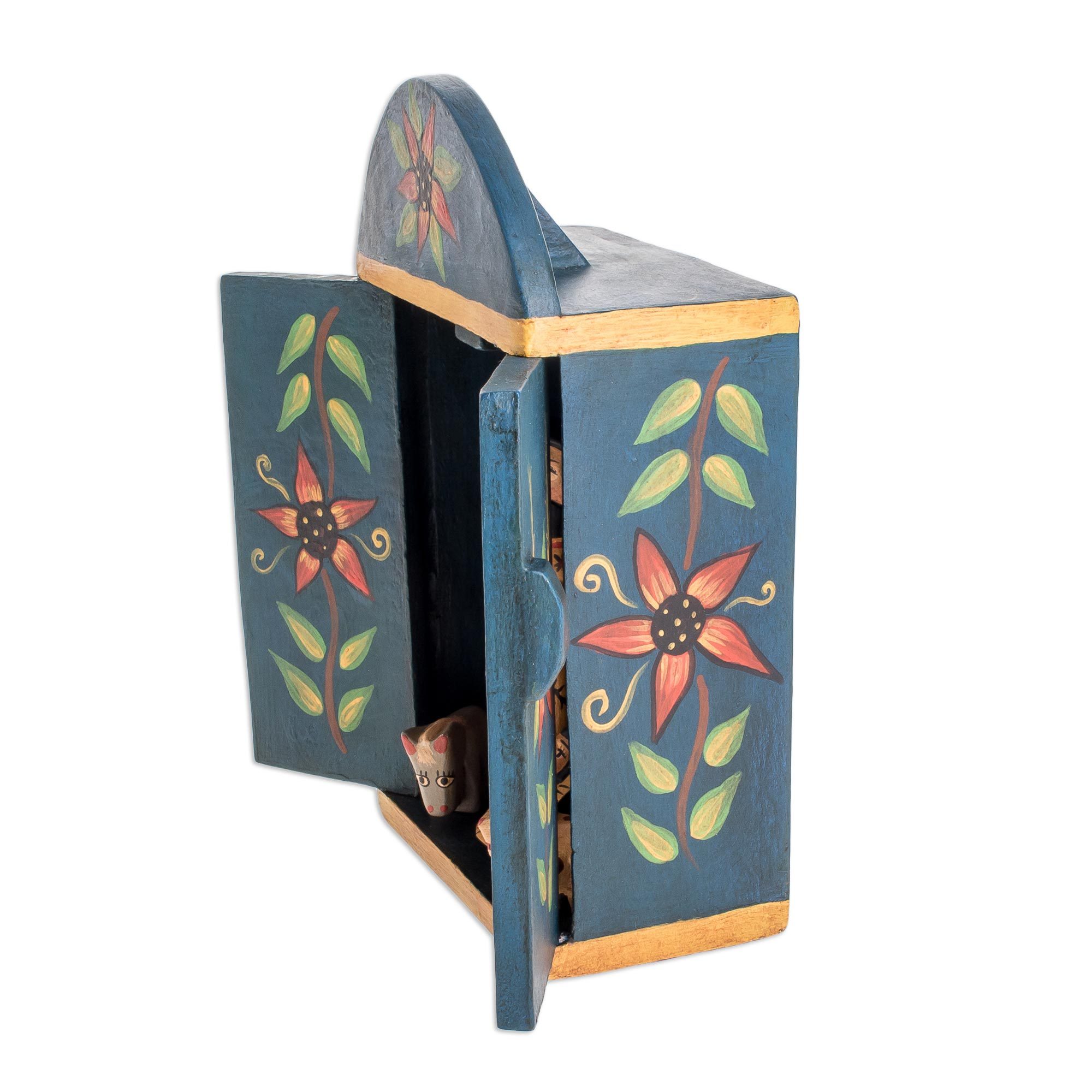 UNICEF Market | Wood Retablo Nativity Scene from Guatemala (7 Piece ...