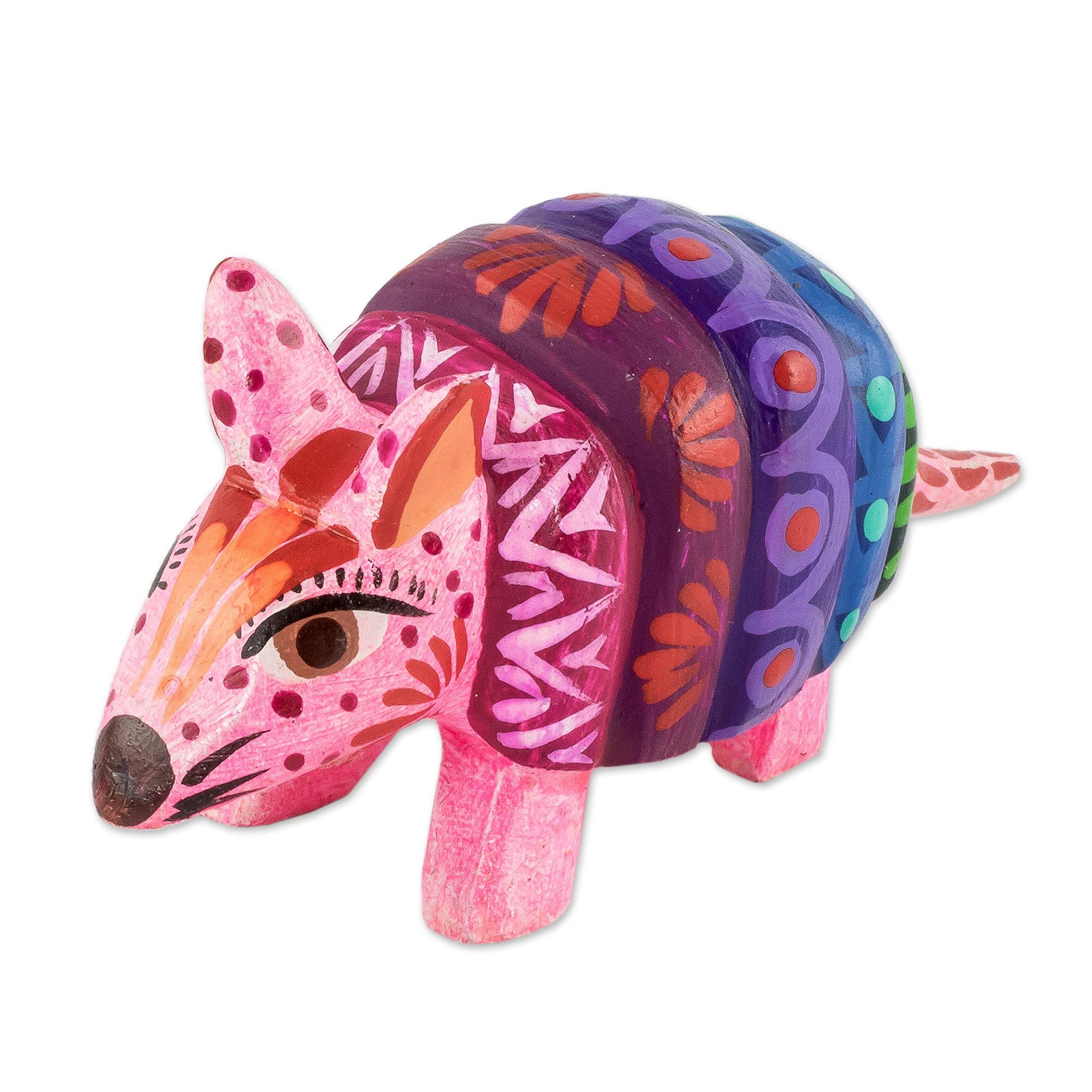UNICEF Market | Artisan Crafted Wood Armadillo Figurine - Artful Armadillo