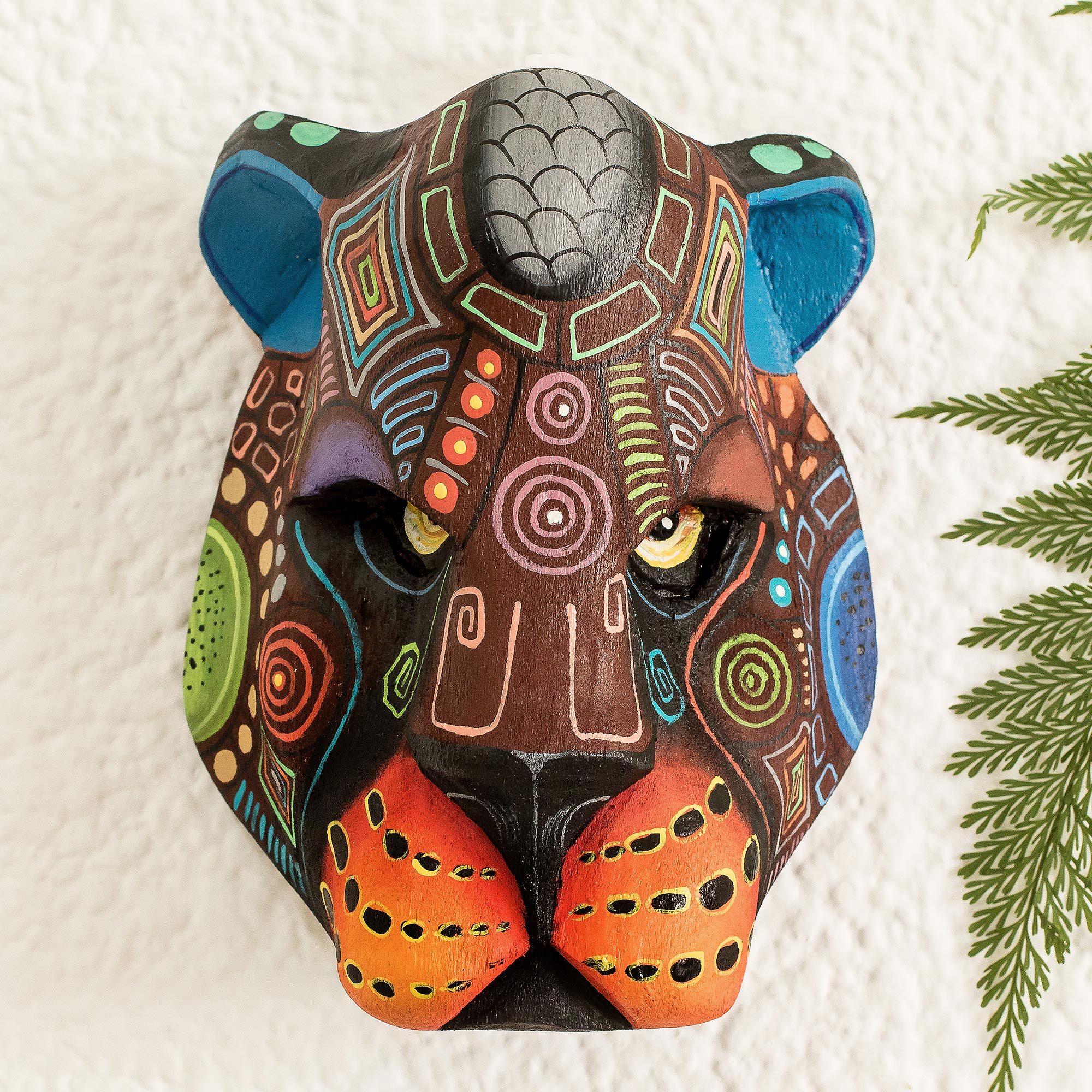 UNICEF Market | Costa Rican Balsa Wood Ceremonial Jaguar Mask - Boruca ...