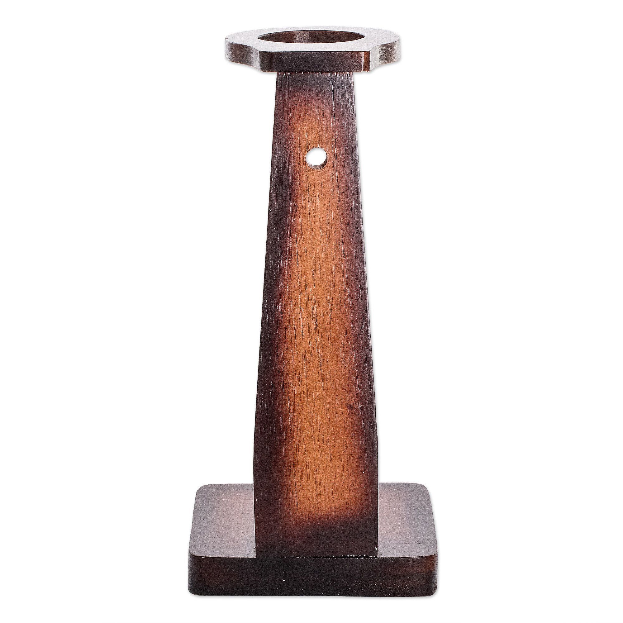 Hand Carved Drip Coffee Stand for One - Café | NOVICA