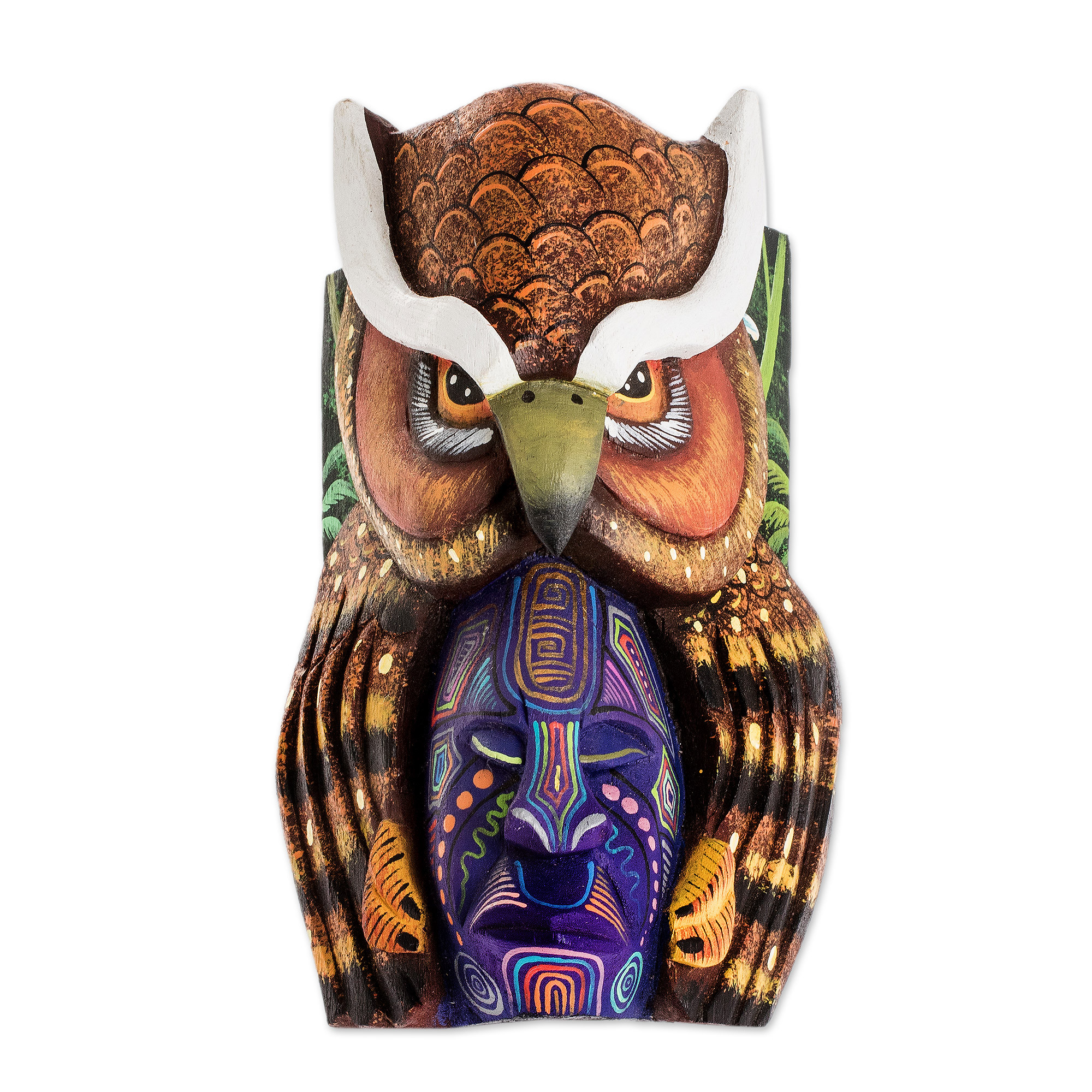 Handcrafted Costa Rican Eagle Boruca Mask from Balsa Wood - The Eagle ...