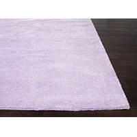 Hand Loomed Striped Lilac Wool Blend Area Rug - Lilac Lush | NOVICA