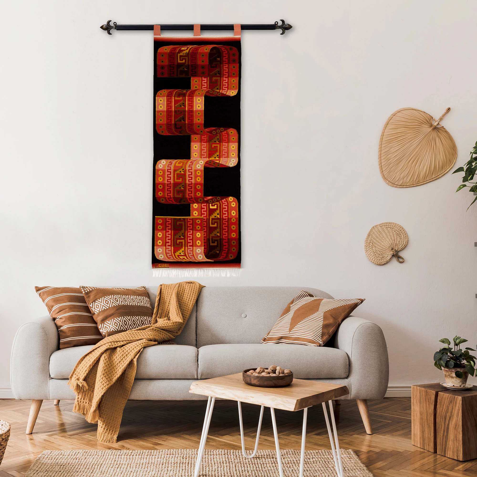 Handcrafted Cultural Wool Tapestry (2x5 Ft) - Inca Belt | NOVICA