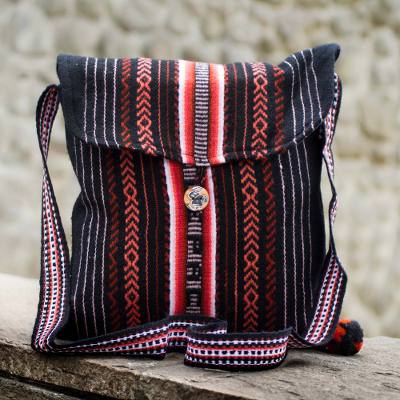 UNICEF Market | Striped Shoulder Bag Handmade in Peru - Inca Paths