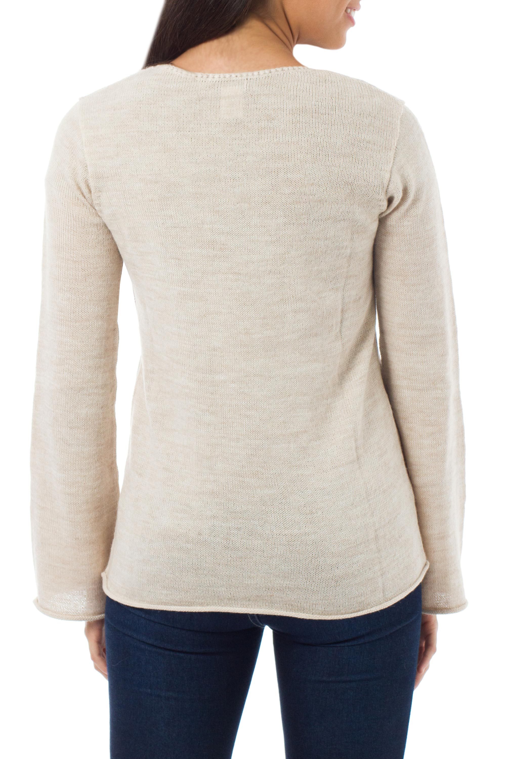 UNICEF Market | Artisan Crafted Alpaca Wool Blend Pullover Sweater ...