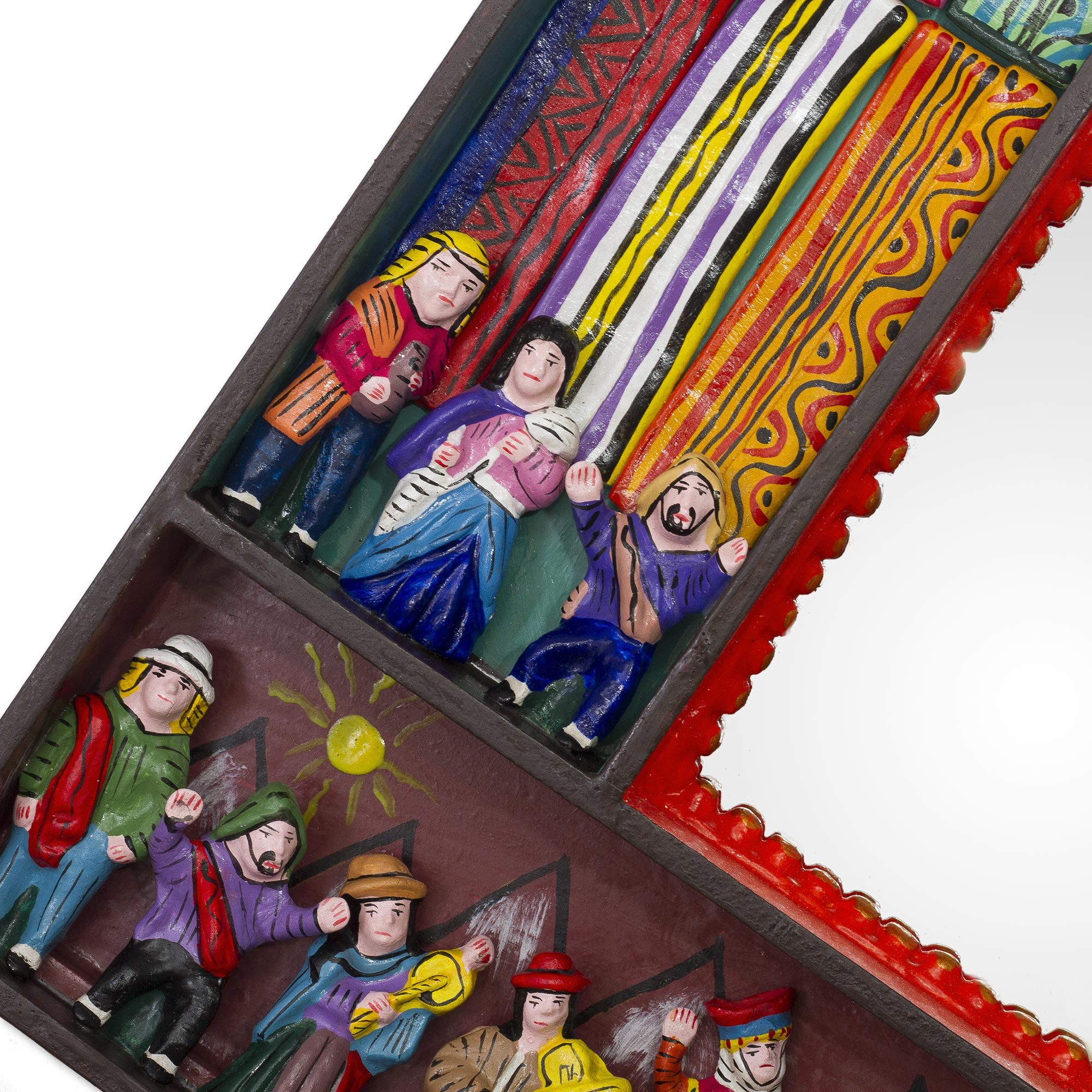UNICEF Market | Unique Peruvian Folk Art Mirror - Celebration of Life
