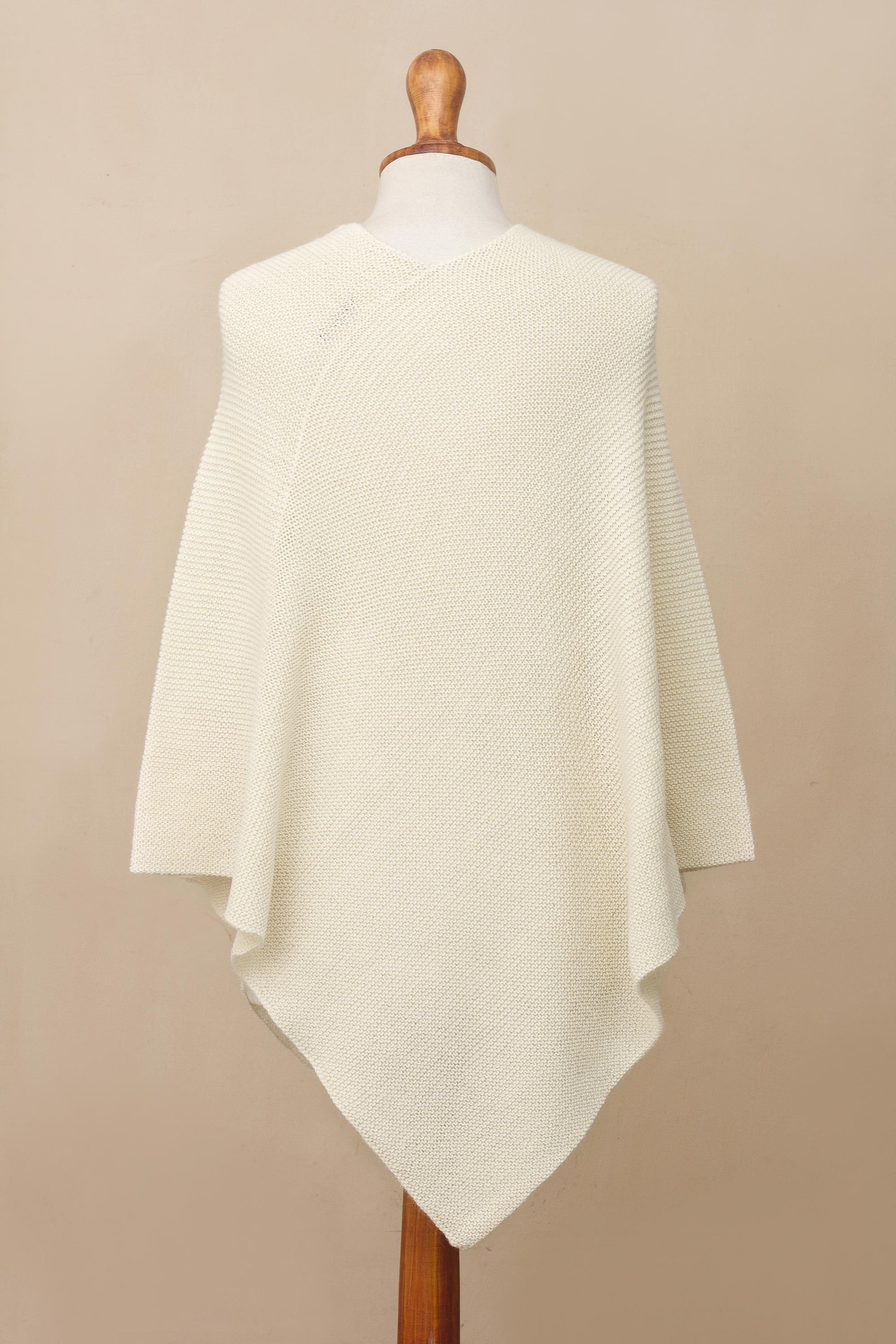 UNICEF Market | Handwoven Wool Poncho - Legacy of the Andes