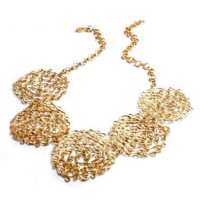 UNICEF Market | Gold vermeil collarette necklace - Rosette