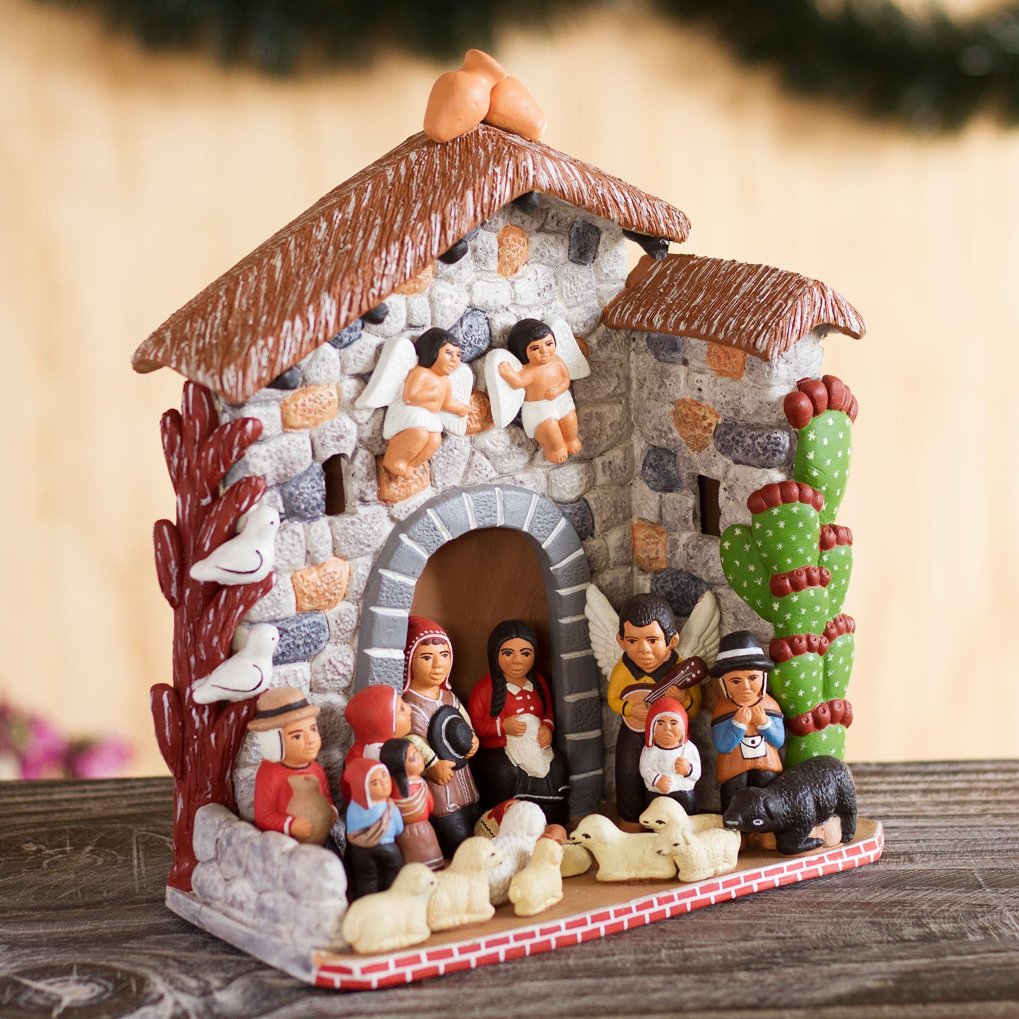 UNICEF Market | Peruvian Hand Made Ceramic Nativity Scene Figurine ...