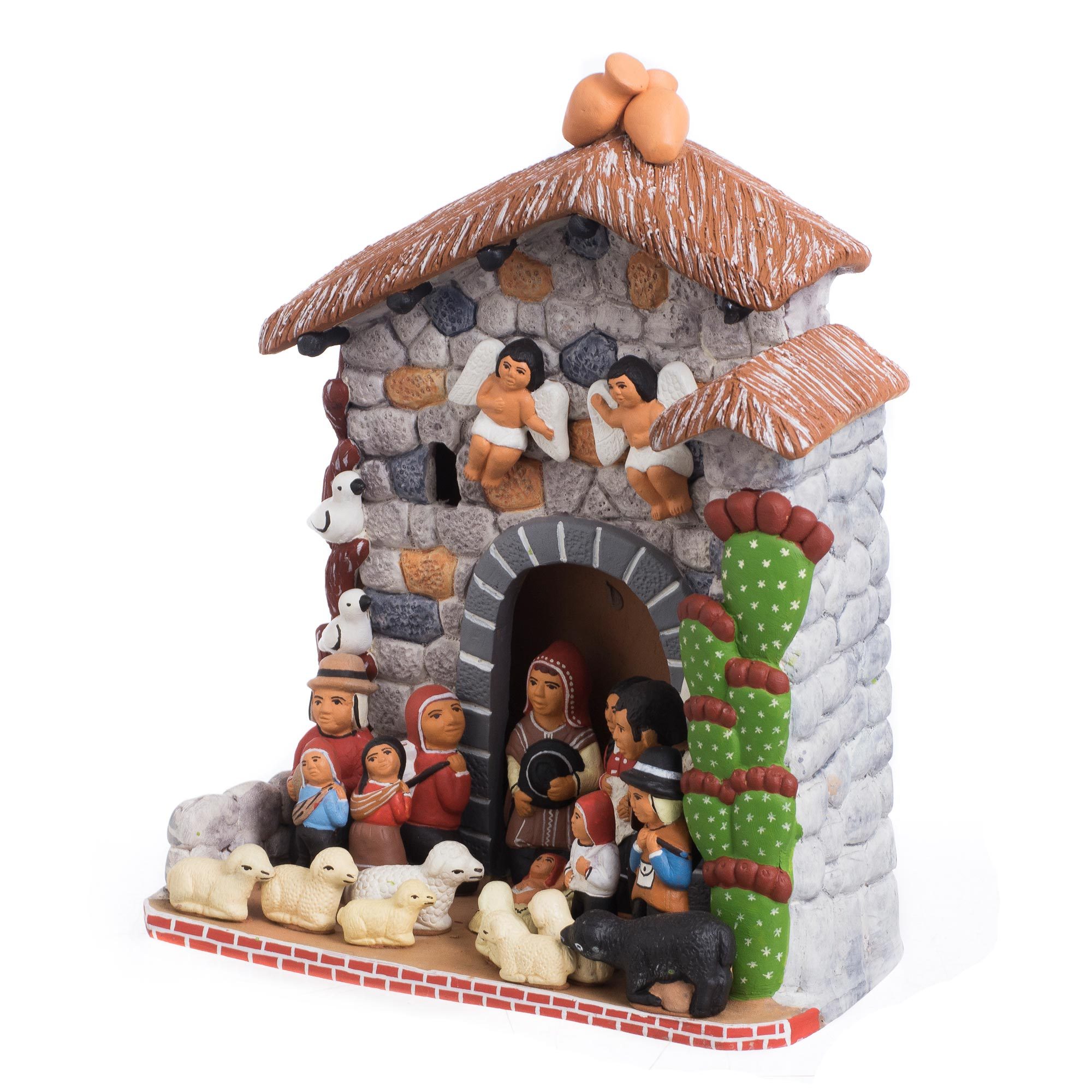 UNICEF Market | Peruvian Hand Made Ceramic Nativity Scene Figurine ...