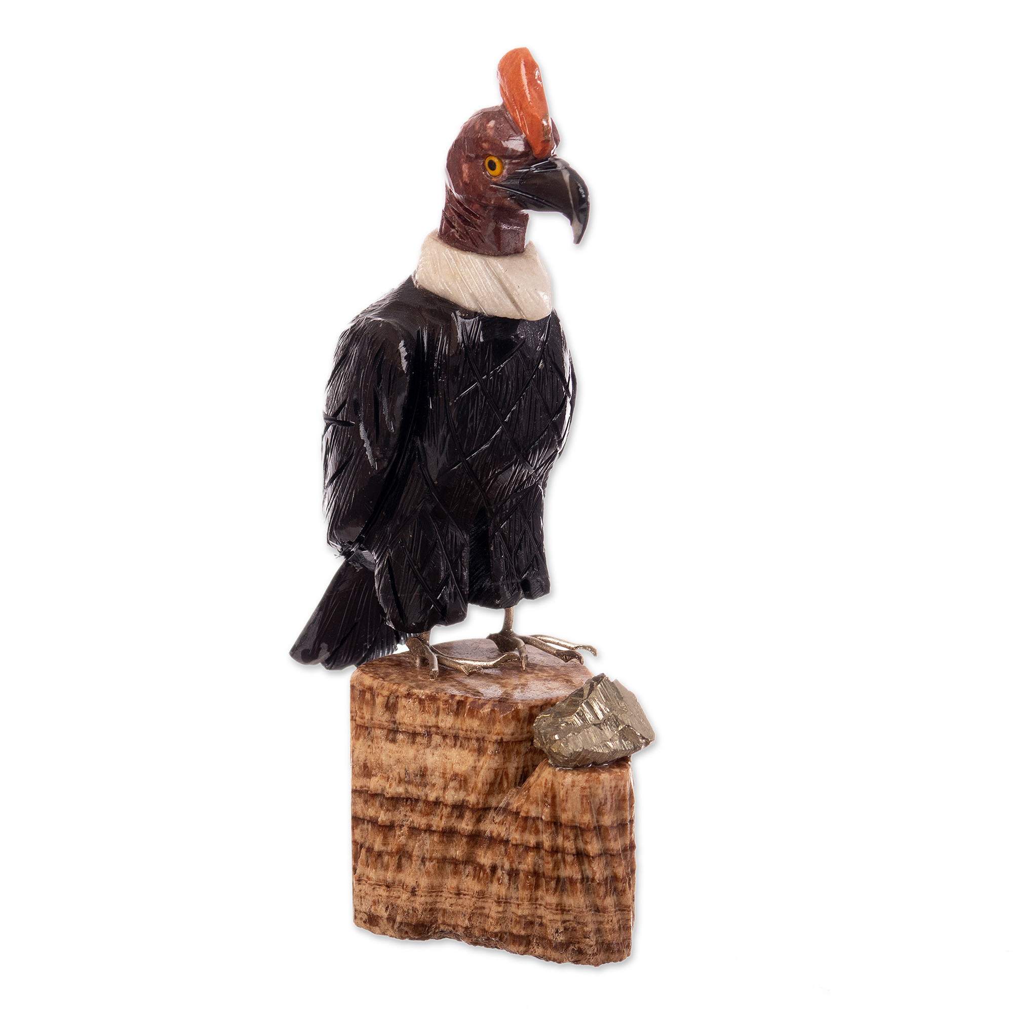 UNICEF Market | Handcrafted Andean Gemstone Bird Sculpture - Andean Condor