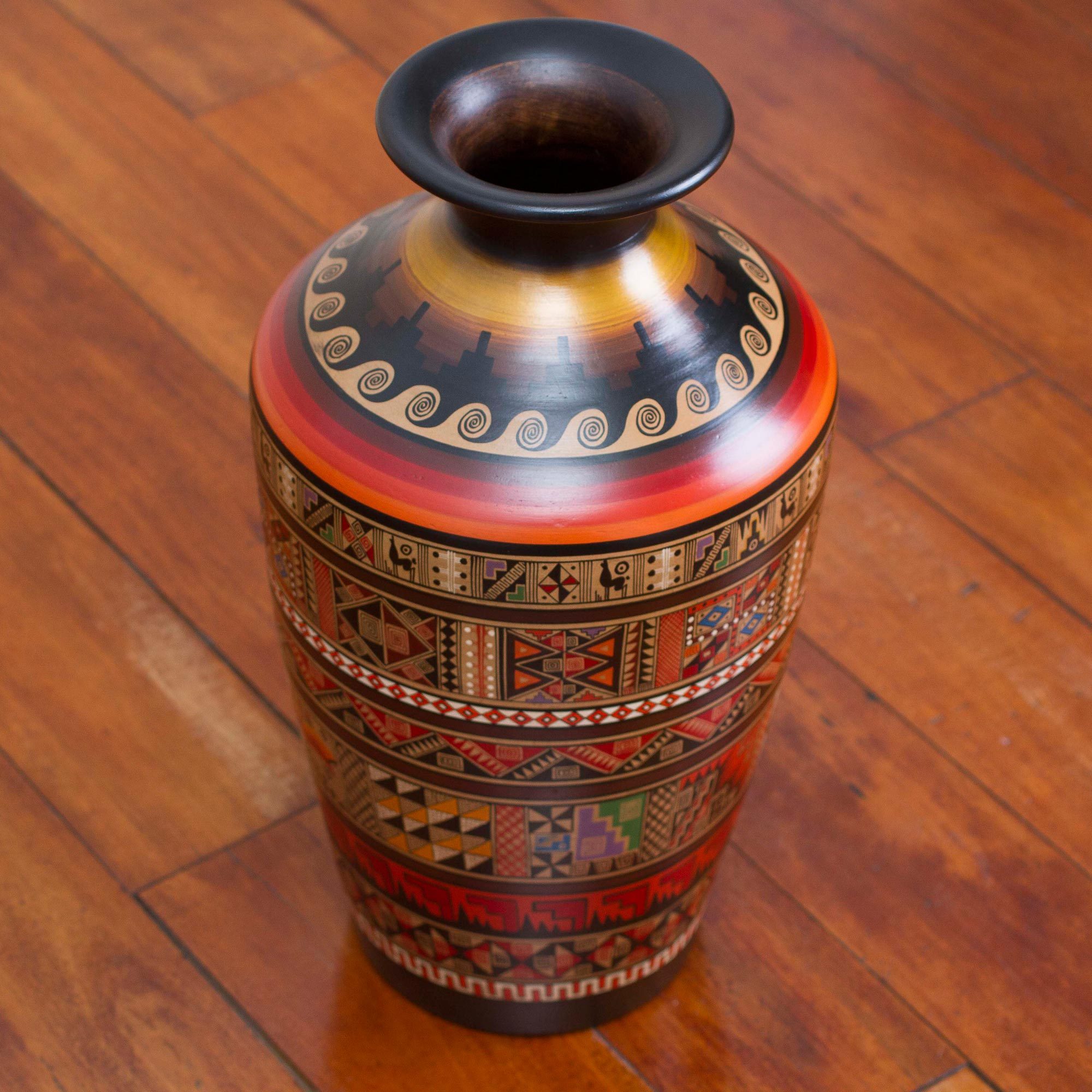 Handcrafted Ceramic Inca Decorative Vase from Peru - Asking the Gods ...