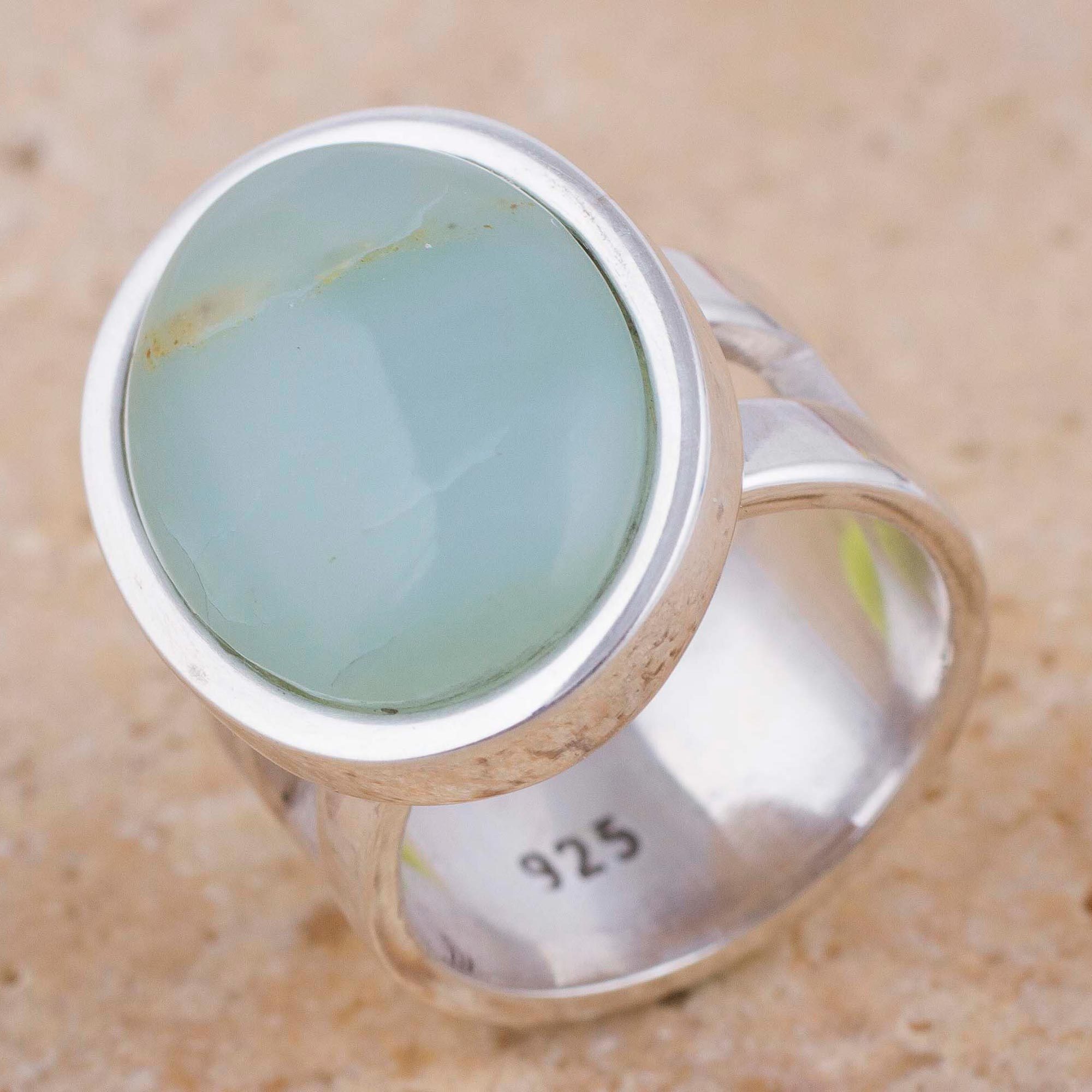 UNICEF Market | Opal and Sterling Silver Single Stone Ring from Peru ...