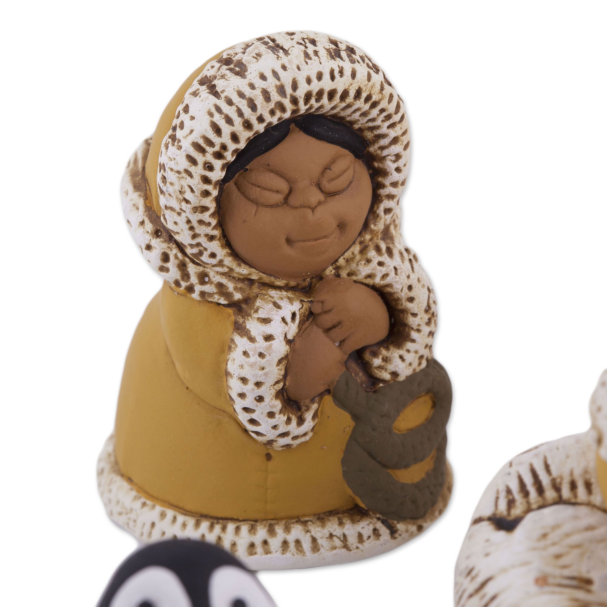 UNICEF Market | Inuit-Themed Ceramic Nativity Scene from Peru (8 Pcs ...