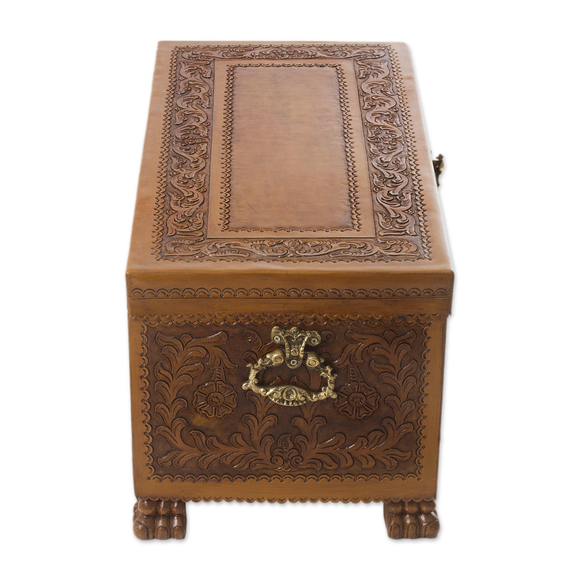 Handcrafted Cedar Wood Chest from Peru - Majestic Memories | NOVICA