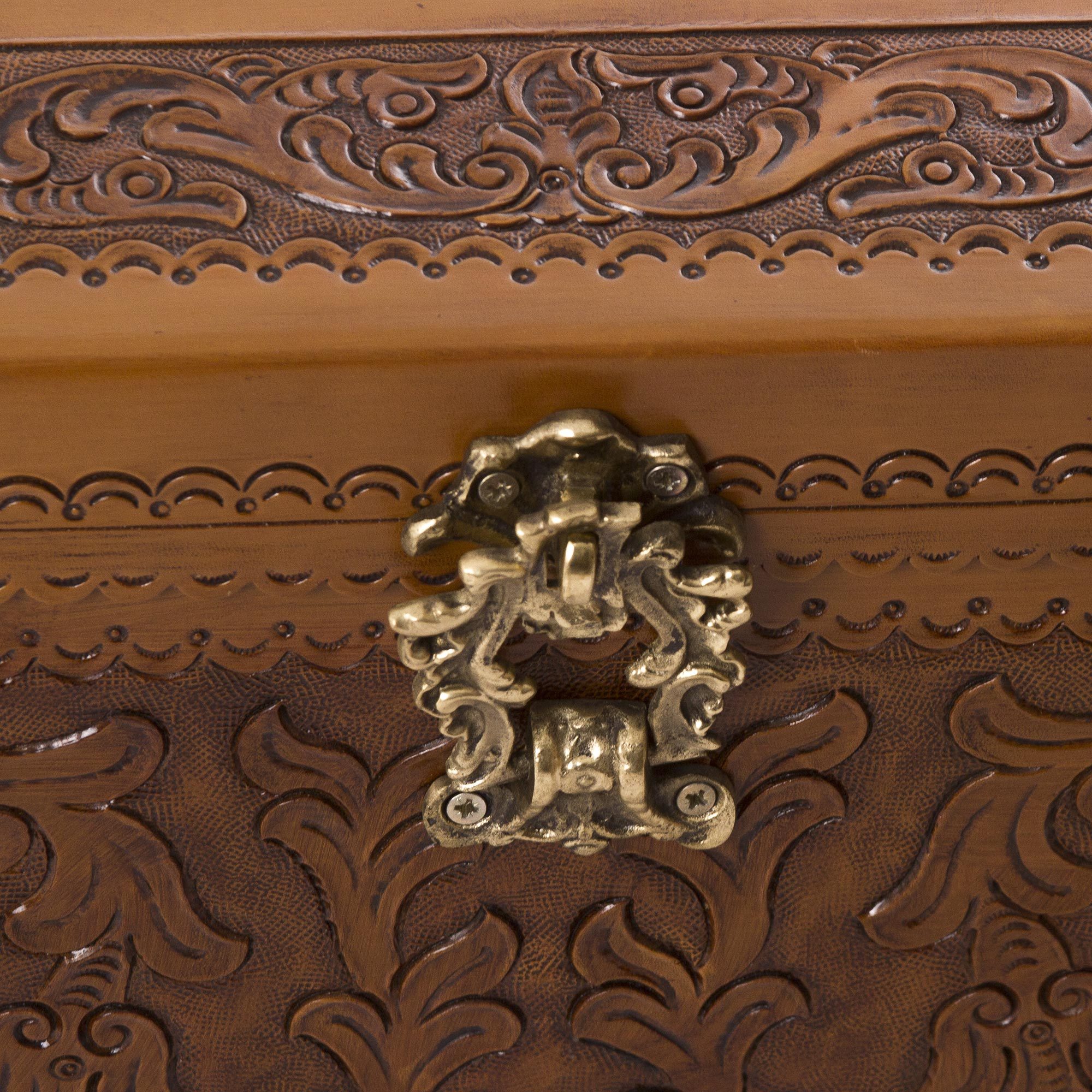 Handcrafted Cedar Wood Chest from Peru - Majestic Memories | NOVICA