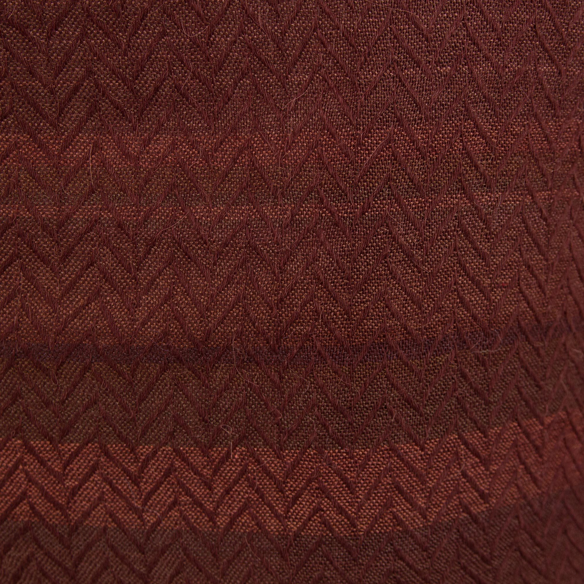 UNICEF Market | Chestnut and Maroon Subtle Patterns Alpaca Blend Woven ...