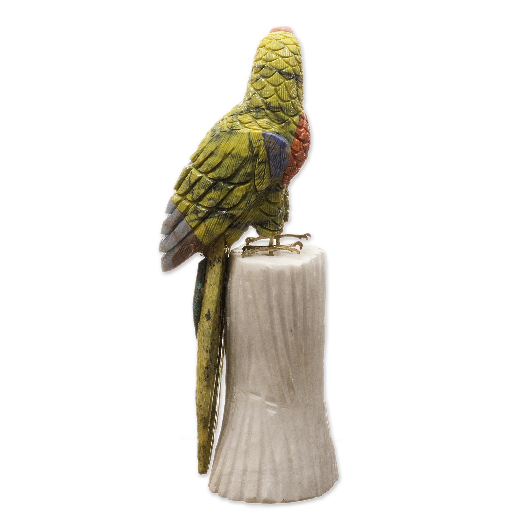 UNICEF Market | Hand-Carved Gemstone Parrot Sculpture From Peru ...