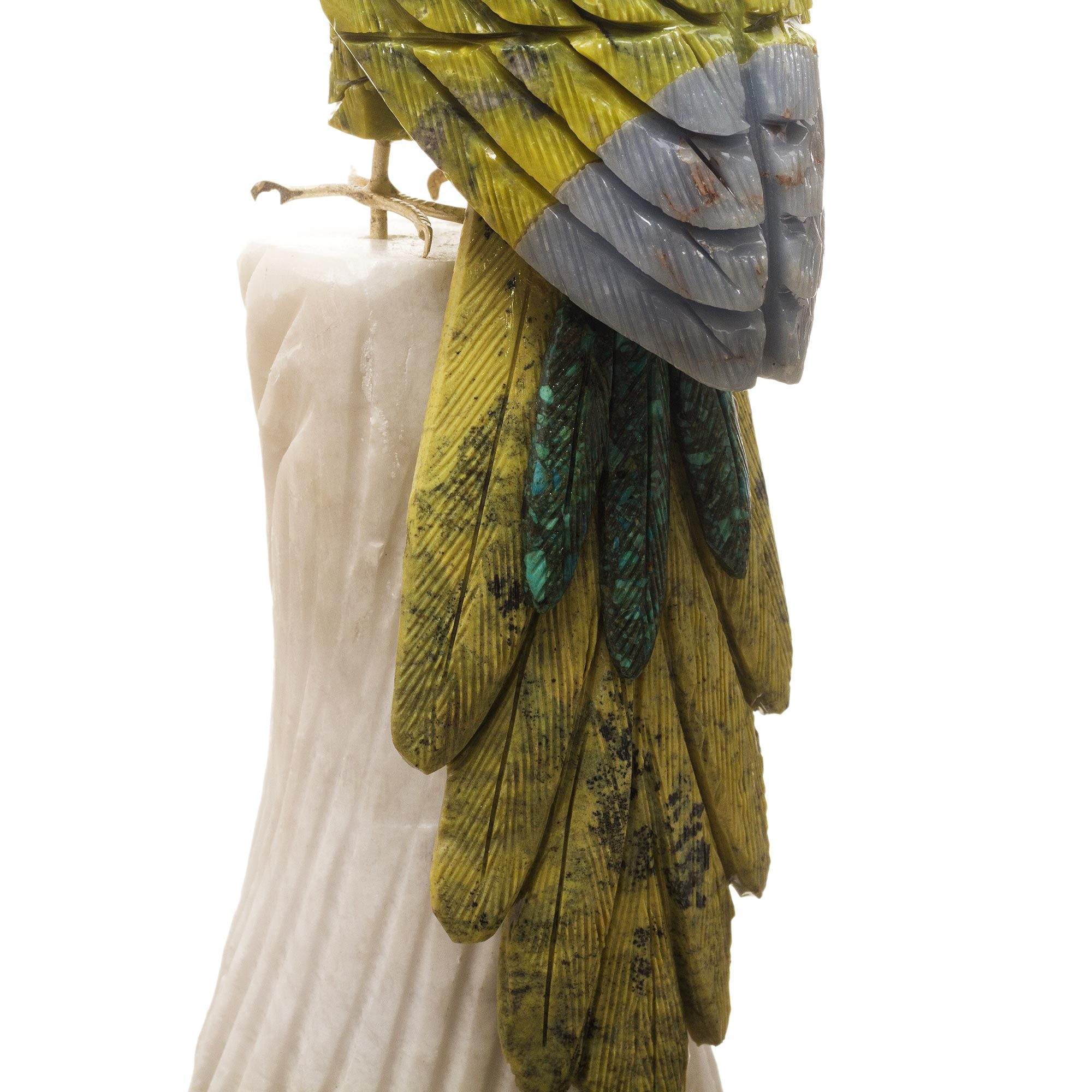 UNICEF Market | Hand-Carved Gemstone Parrot Sculpture From Peru ...