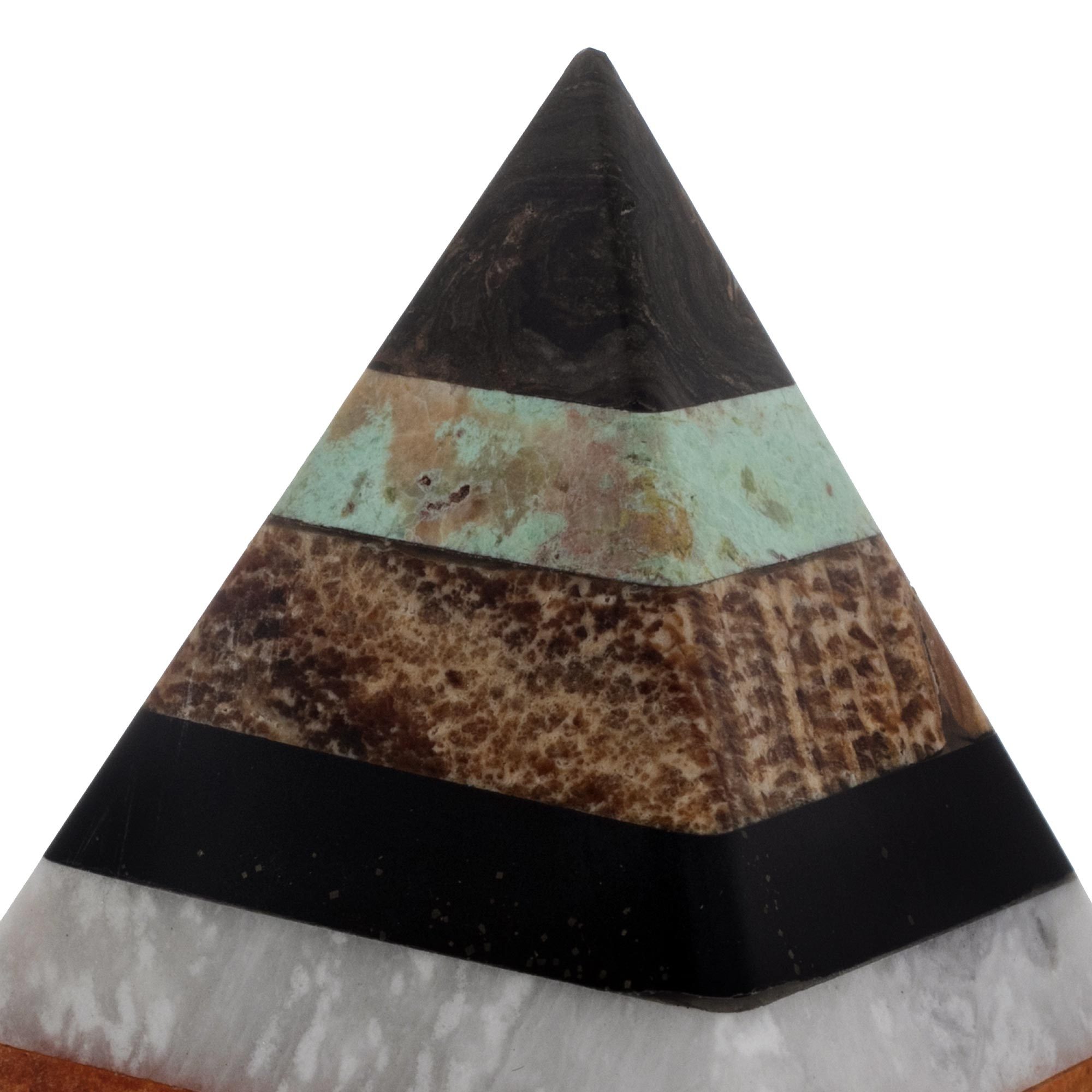 Artisan Crafted Gemstone Pyramid Sculpture from Peru - Energy | NOVICA