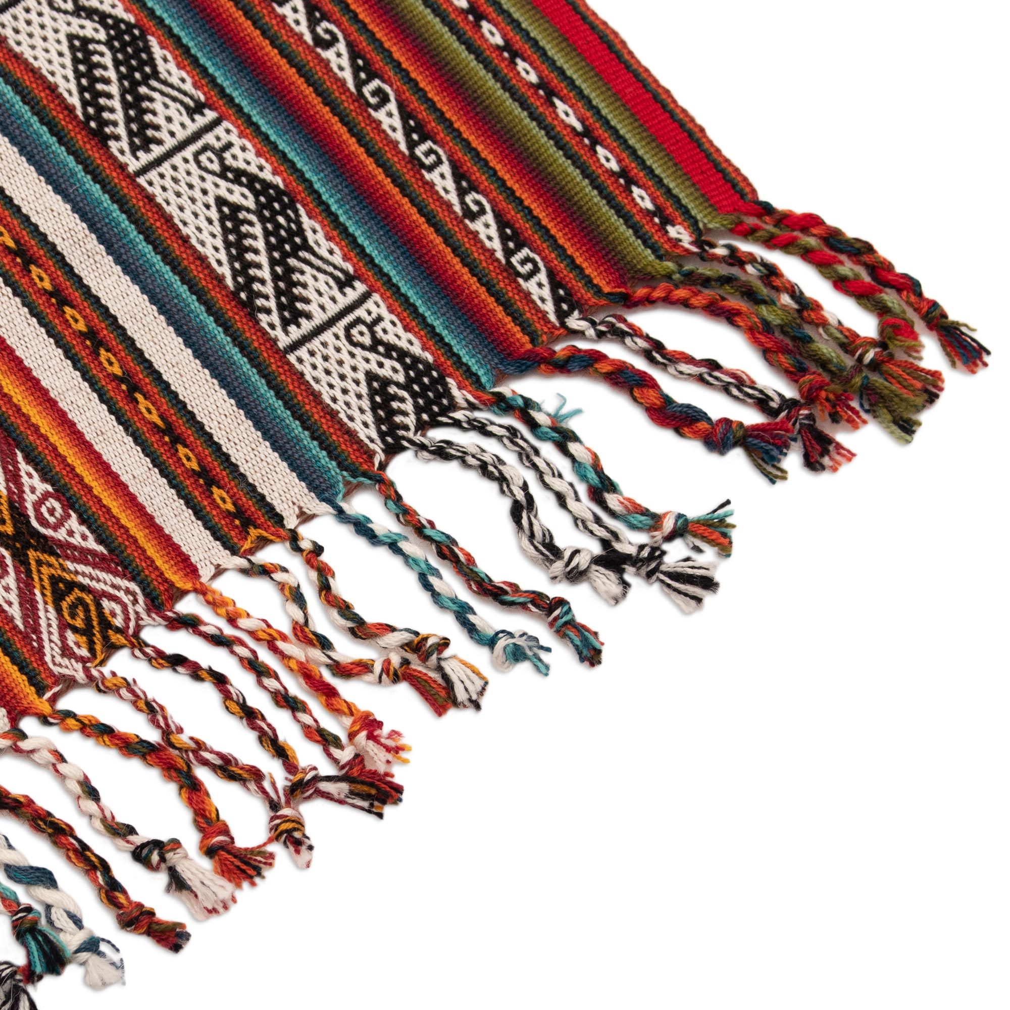 UNICEF Market | Inca Motif Alpaca-Blend Table Runner - Inca Icons