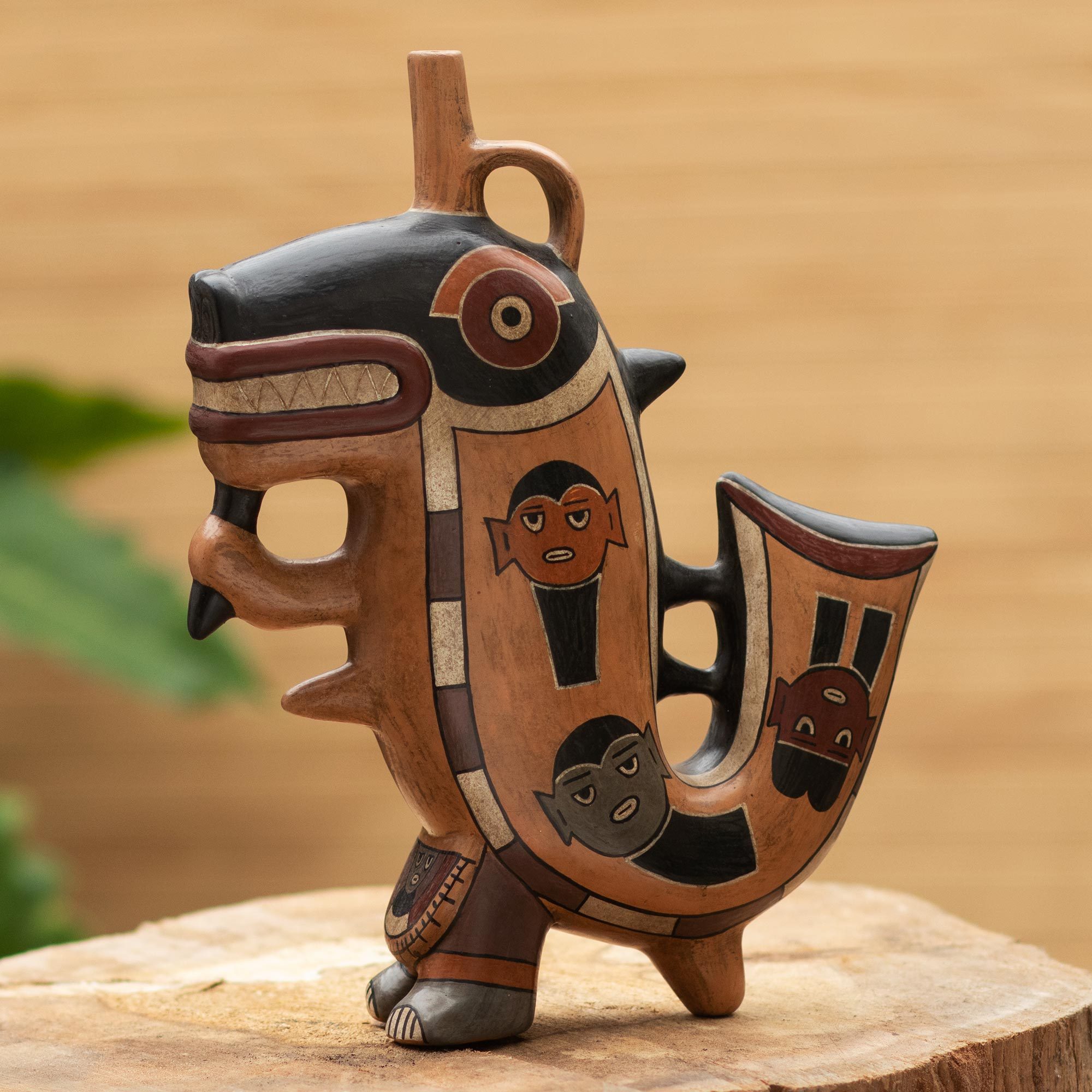 UNICEF Market | Andean Archaeology Ceramic Nazca Orca Vessel - Mythic ...