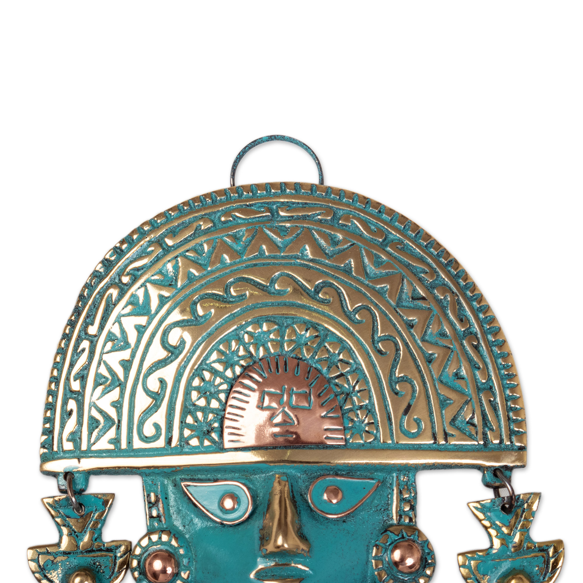 Copper and Bronze Inca Small Wall Art Handcrafted in Peru - Inca Tumi ...