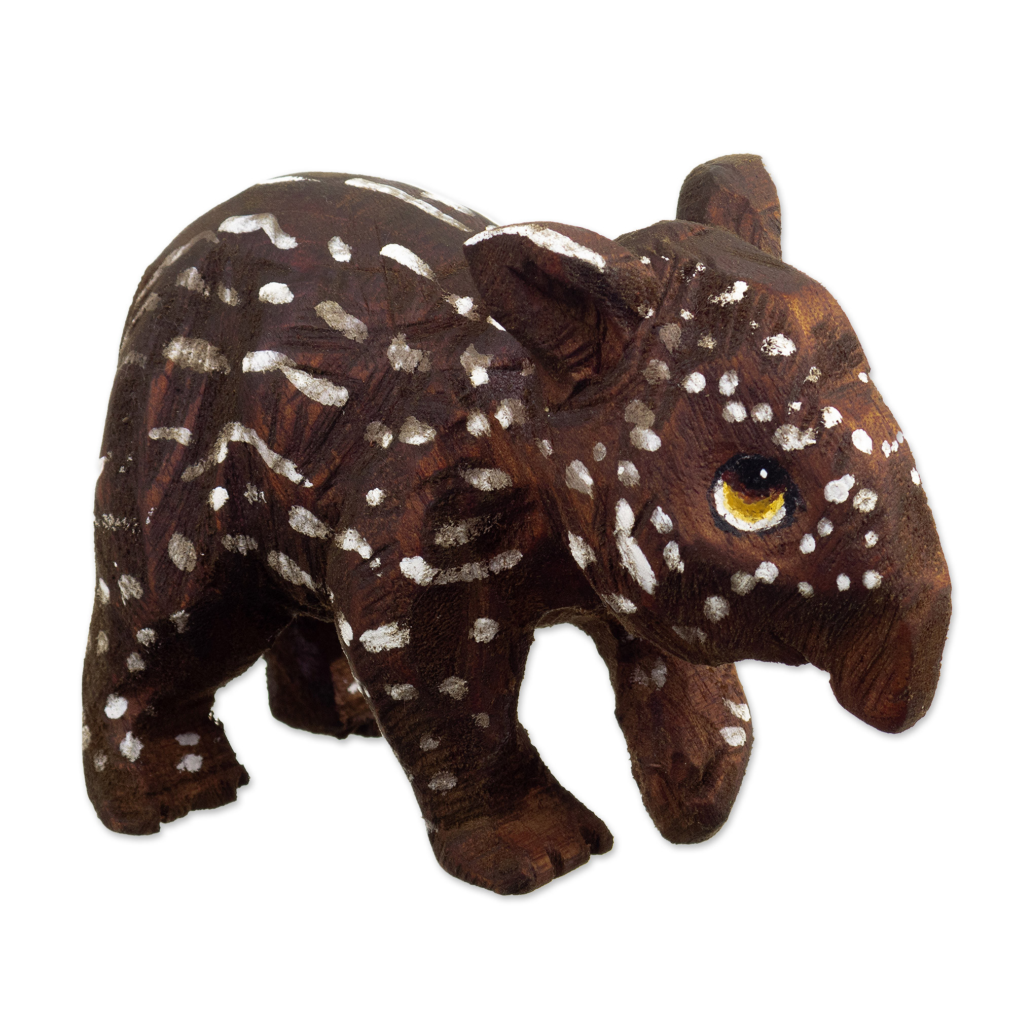 Hand-Carved Cedar Wood Sculpture of a Tapir from Peru - Tender Traveler ...