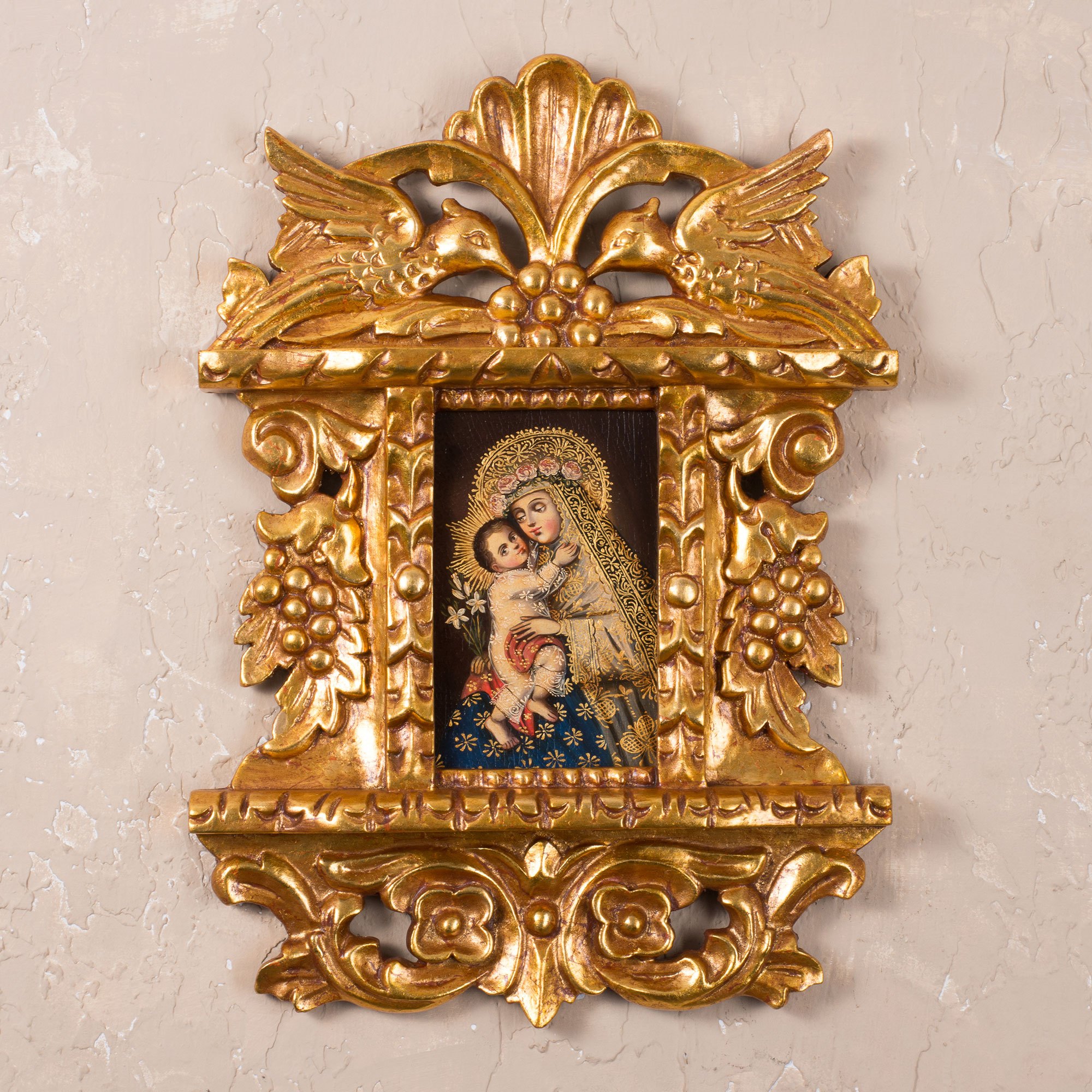 Religious Colonial Replica Framed Oil Painting - Saint Rose of Lima ...