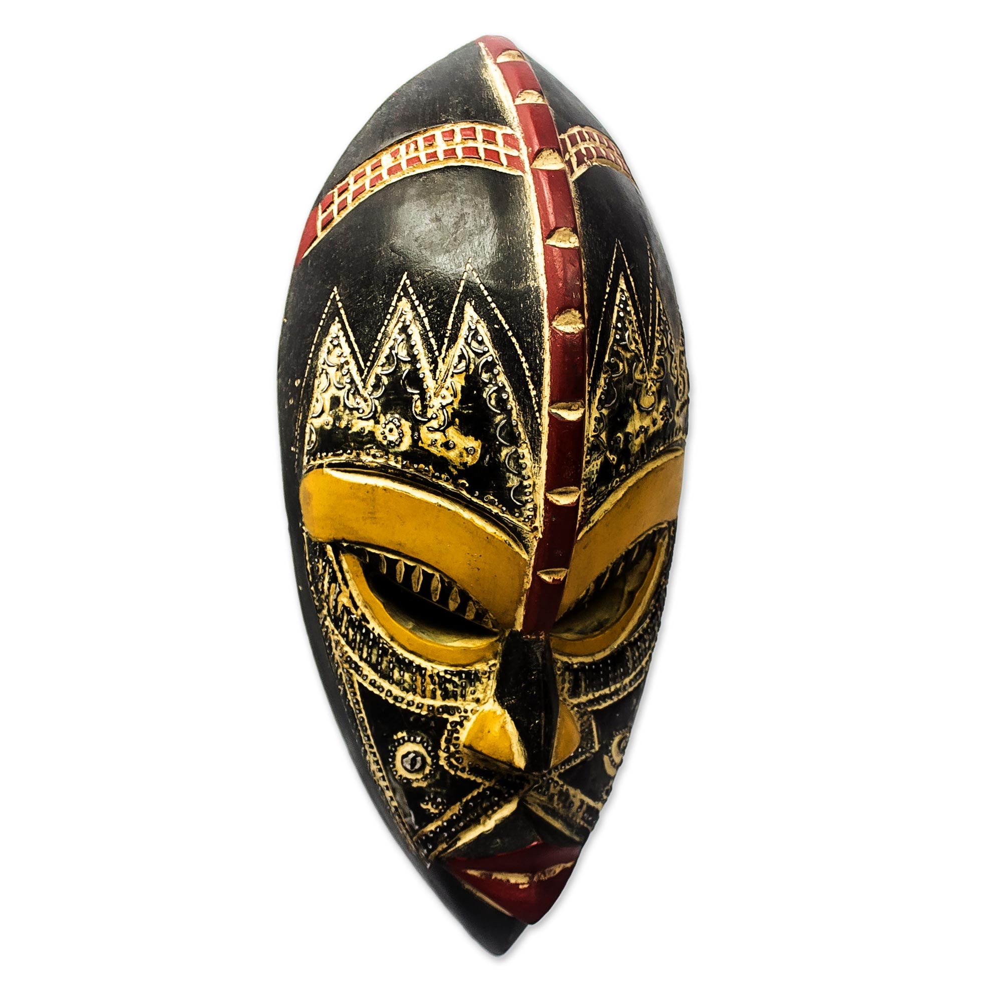 Handcrafted Nigerian Wood Mask - My Beautiful Lover | NOVICA