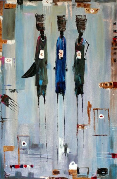 Expressionist Portrait Painting - Women of Hope | NOVICA