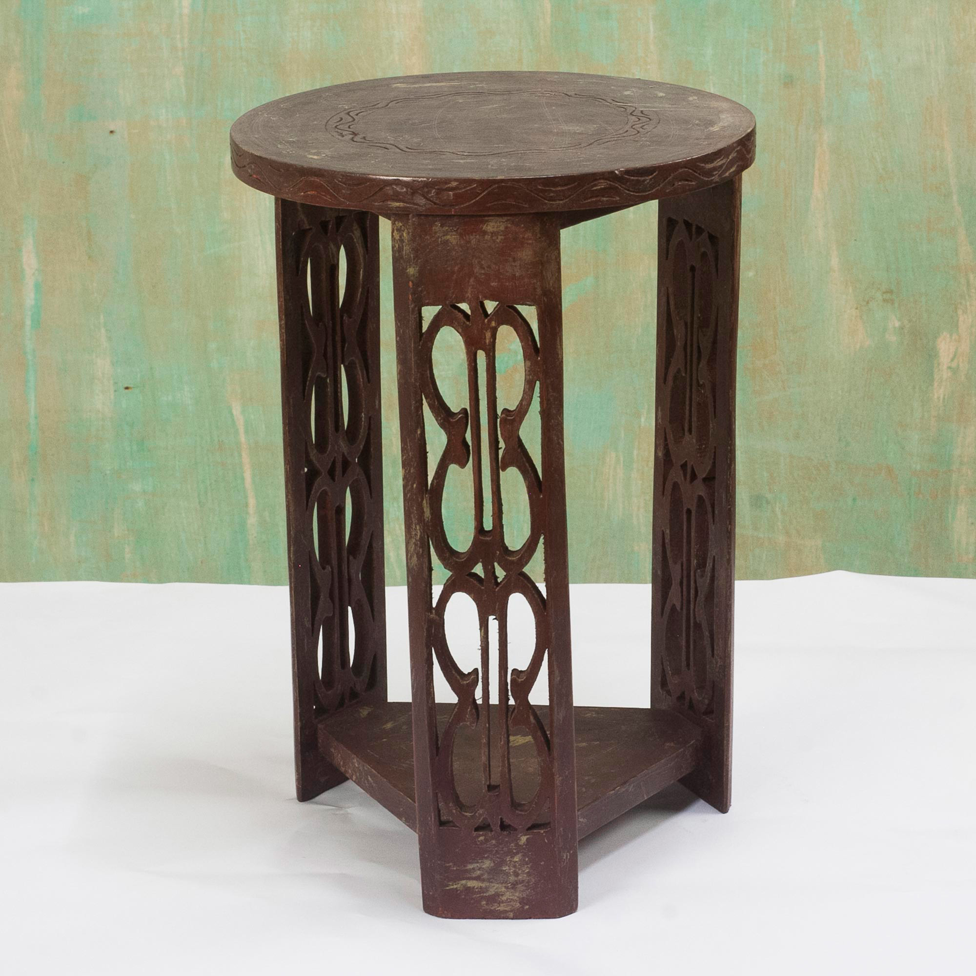 Wood side table - African Endurance | NOVICA