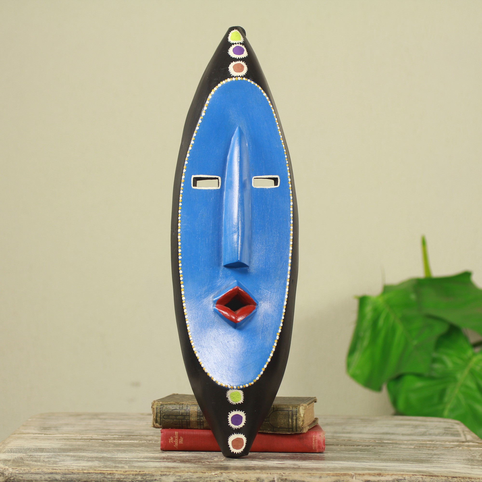 UNICEF Market | Blue Moon Kissing Original Artisan Crafted African Mask ...