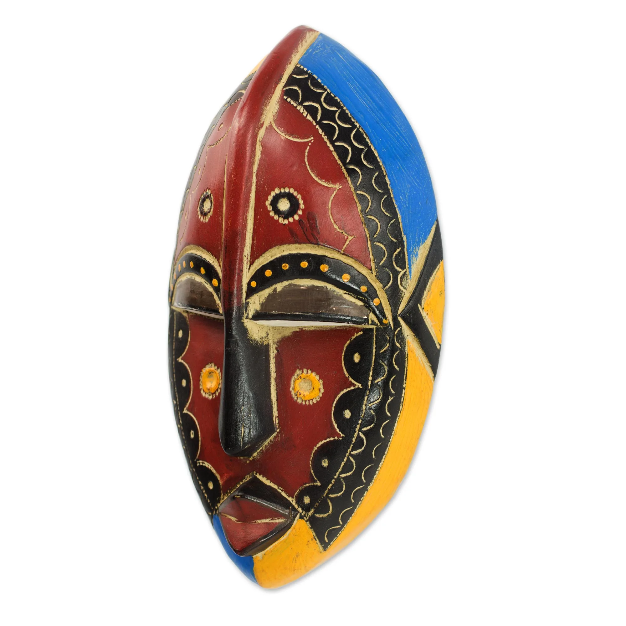 Hand Carved Wooden Igbo Mask - Uzoma | NOVICA