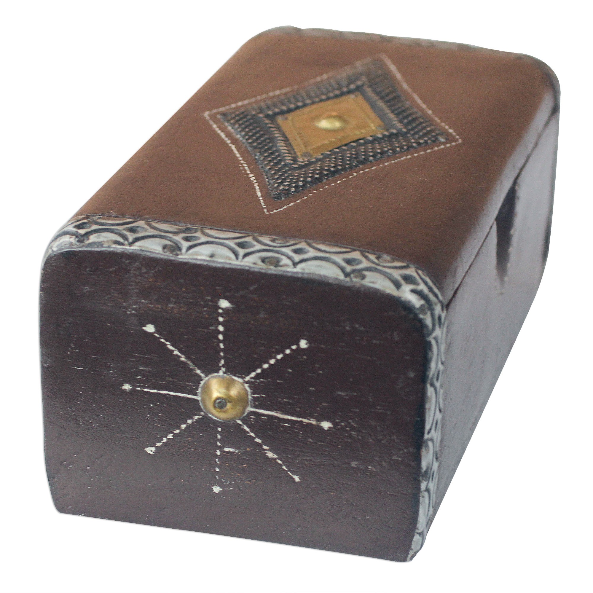UNICEF Market | Rhombus Motif Sese Wood Decorative Box from Ghana ...