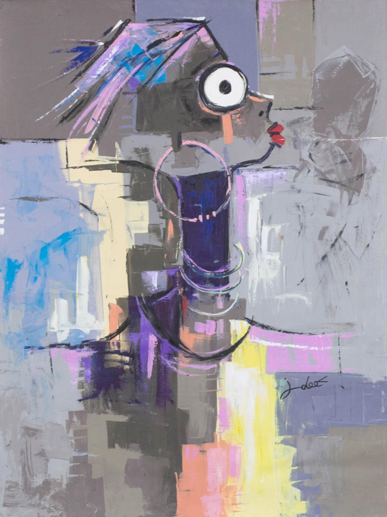 UNICEF Market | Signed Expressionist Painting of a Woman from Ghana ...