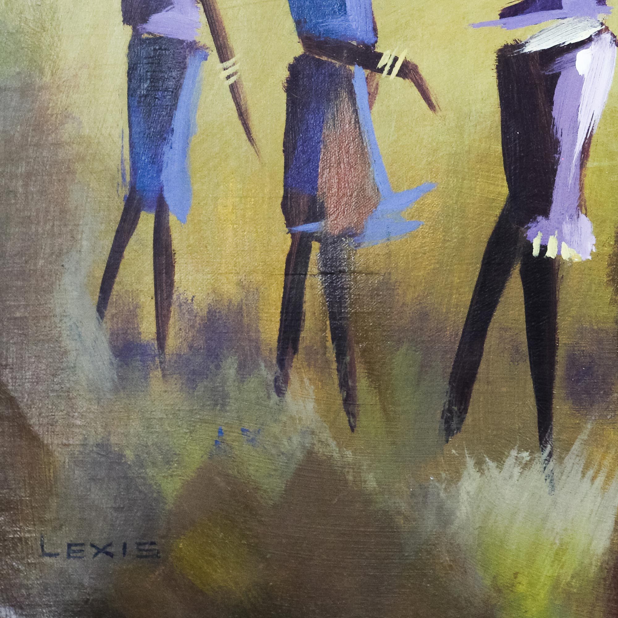 Expressionist Painting of African Women from Ghana - The Voyage | NOVICA