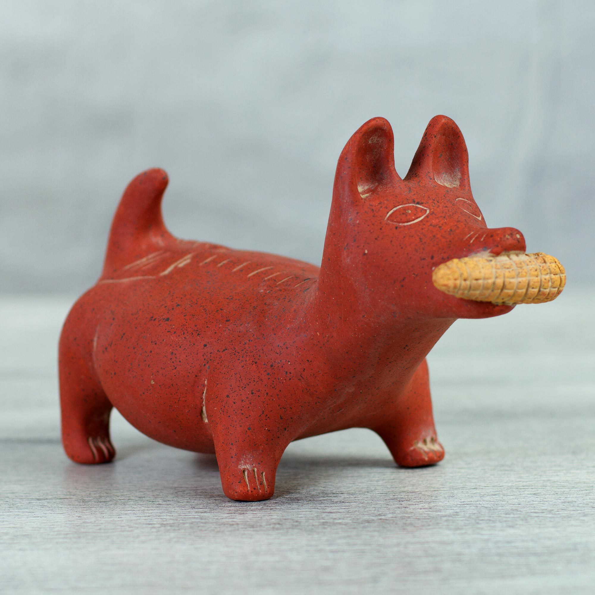 UNICEF Market | Handcrafted Mexican Archaeological Ceramic Red Dog ...