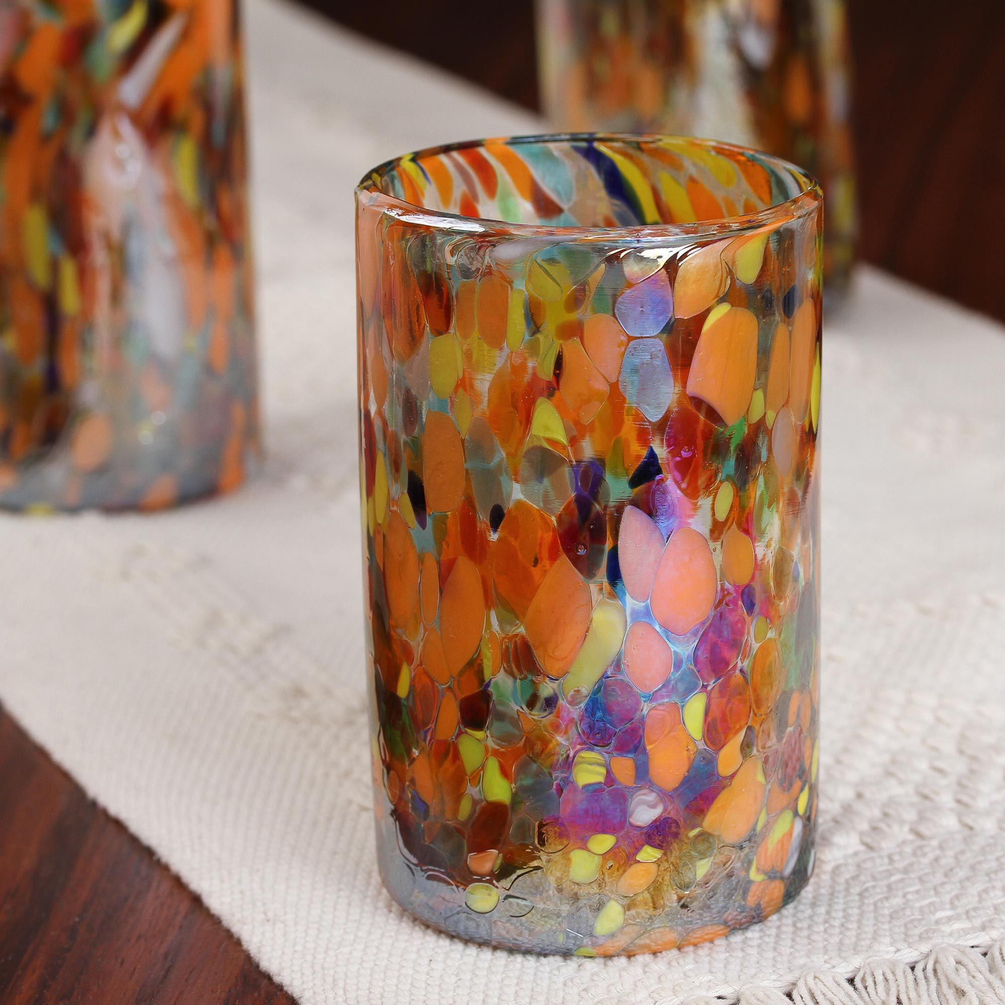 UNICEF Market | Handcrafted Blown Glassware Set from Mexico ...