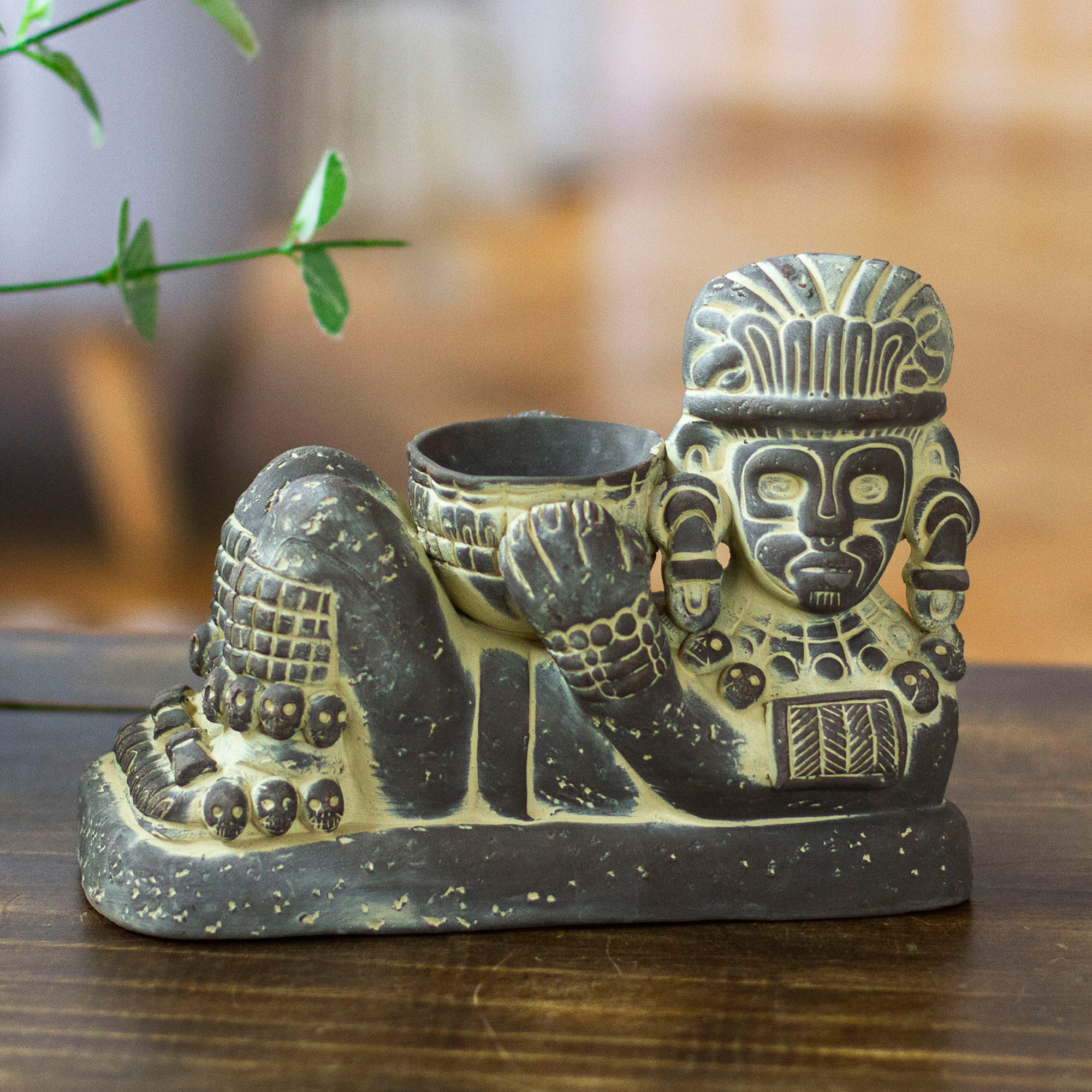 UNICEF Market | Ceramic sculpture - Aztec Chac Mool