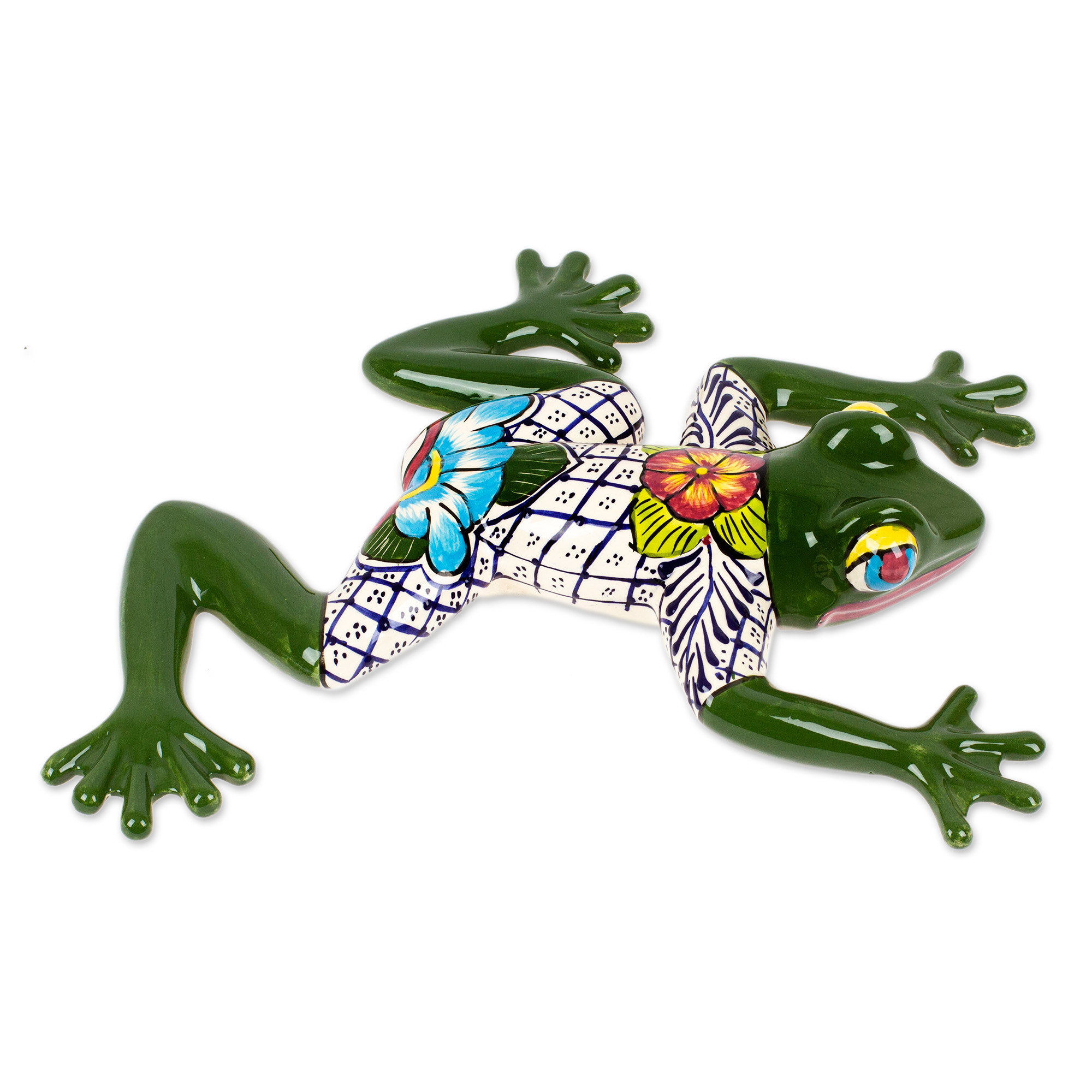 UNICEF Market | Mexican Ceramic Frog Sculpture - Festive Frog