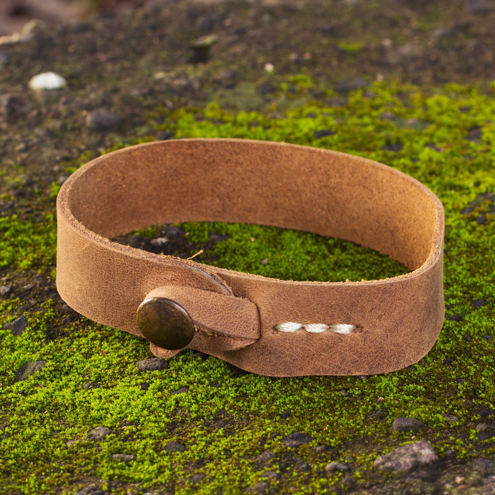 Men's Leather Wristband Bracelet from Mexico - Quality | NOVICA Men's Leather Wristband Bracelet from Mexico - Quality | NOVICA