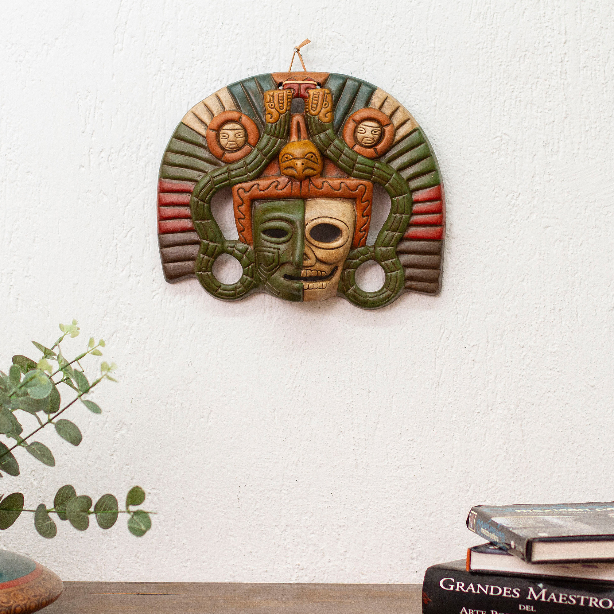 UNICEF Market | Life and Death Pre-Hispanic Mask Ceramic Replica ...