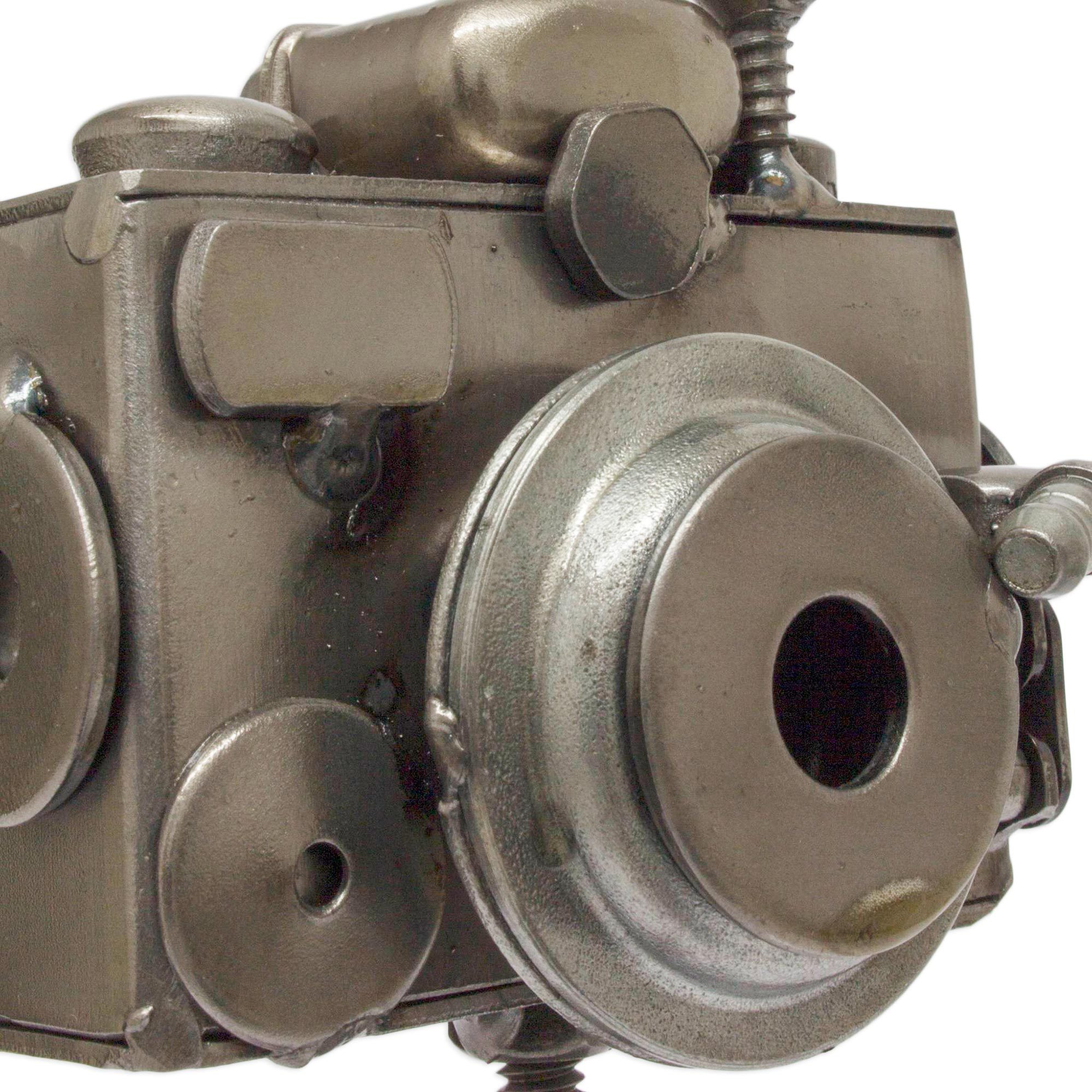 Mexico Eco Friendly Recycled Metal Camera Sculpture - Rustic Camera ...
