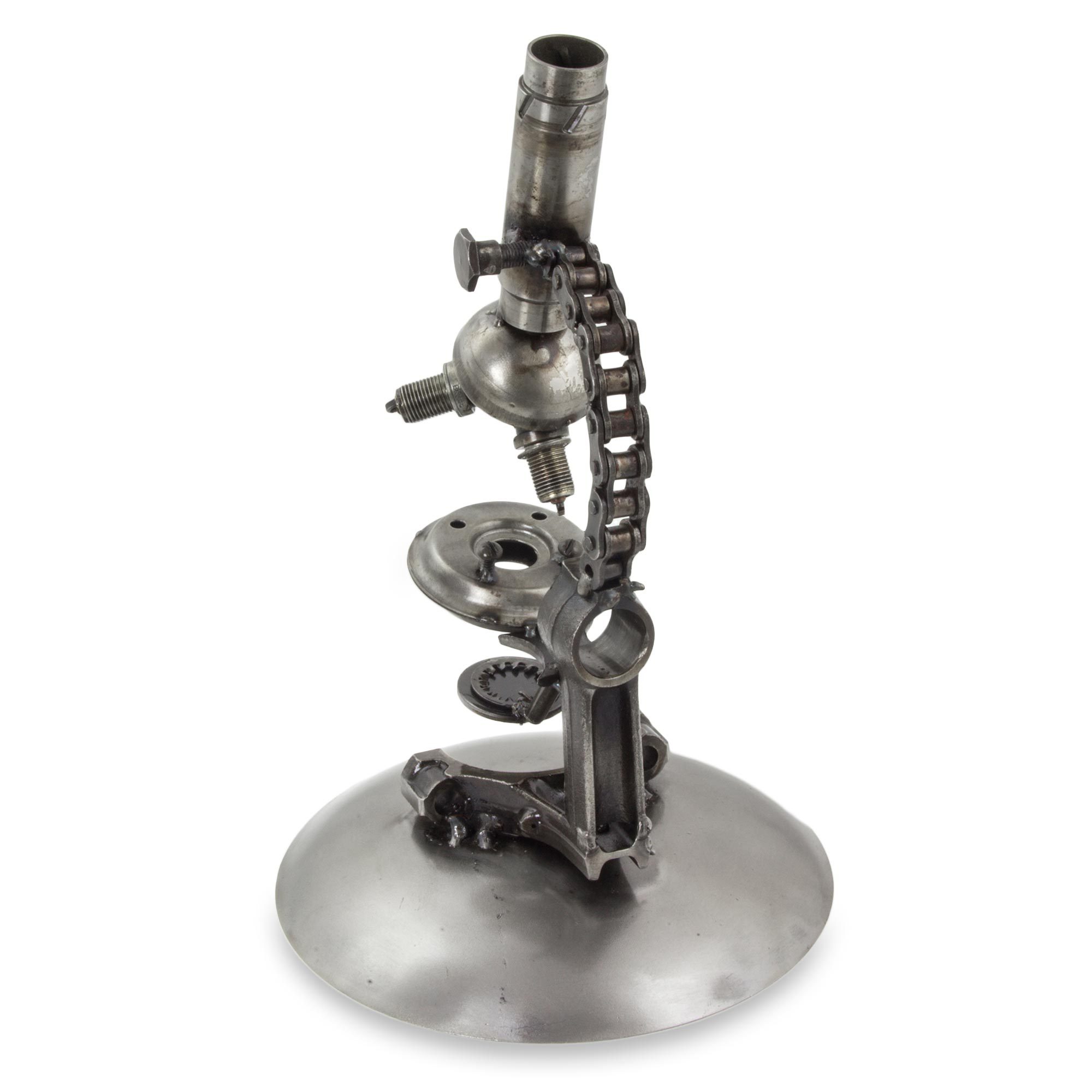 UNICEF Market | Metal Microscope Sculpture Crafted from Recycled Auto ...
